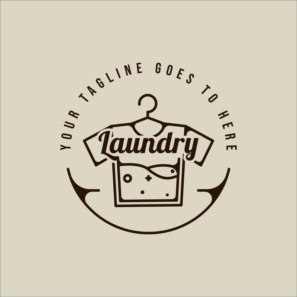 t-shirt laundry logo line art simple minimalist vector illustration ... t-shirt laundry logo line art simple minimalist vector illustration ...