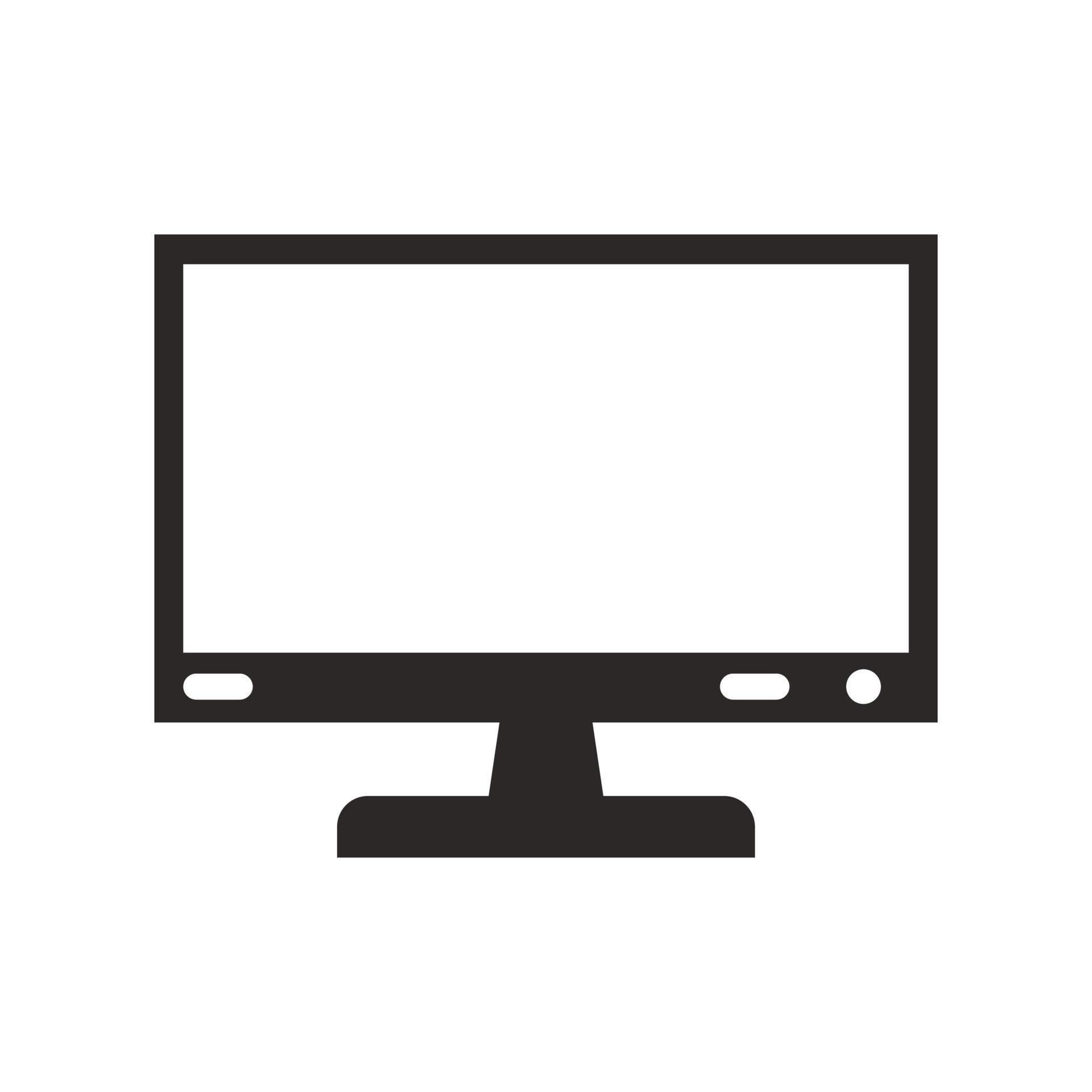 computer screen icon vector logo illustration. Suitable for Web Design ...