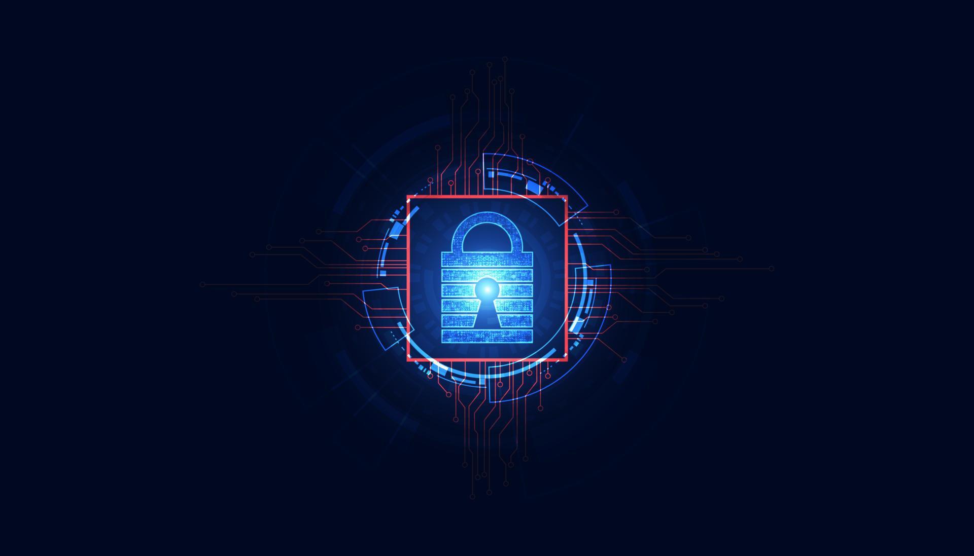 Abstract Technology Cyber Security Privacy Information Network Concept