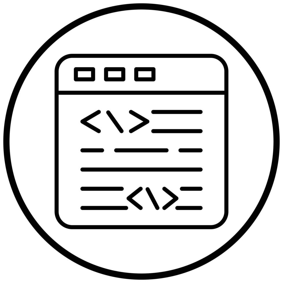 Website Coding Icon Style 7880176 Vector Art at Vecteezy