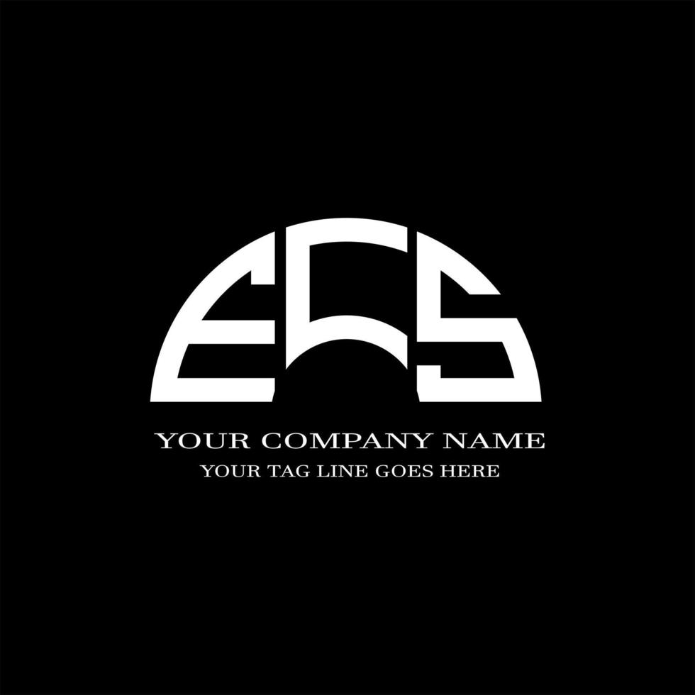 ECS letter logo creative design with vector graphic 7887381 Vector Art at Vecteezy