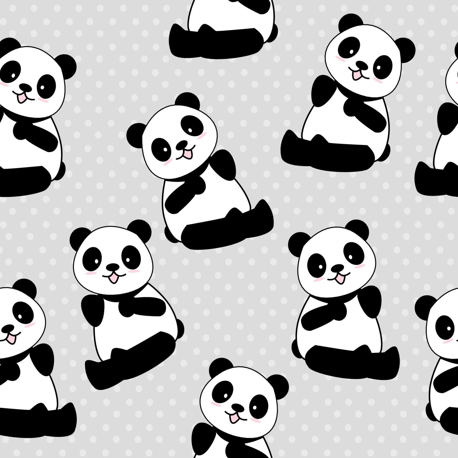 Cute Panda Seamless Pattern Background, Cartoon Panda Bears Vector ... Cute Panda Seamless Pattern Background, Cartoon Panda Bears Vector ...
