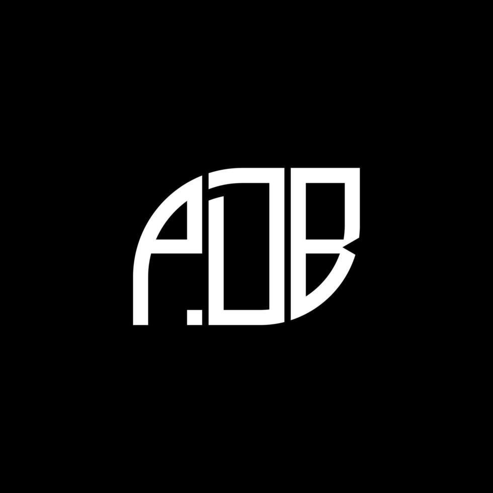 PDB letter logo design on black background.PDB creative initials letter ...