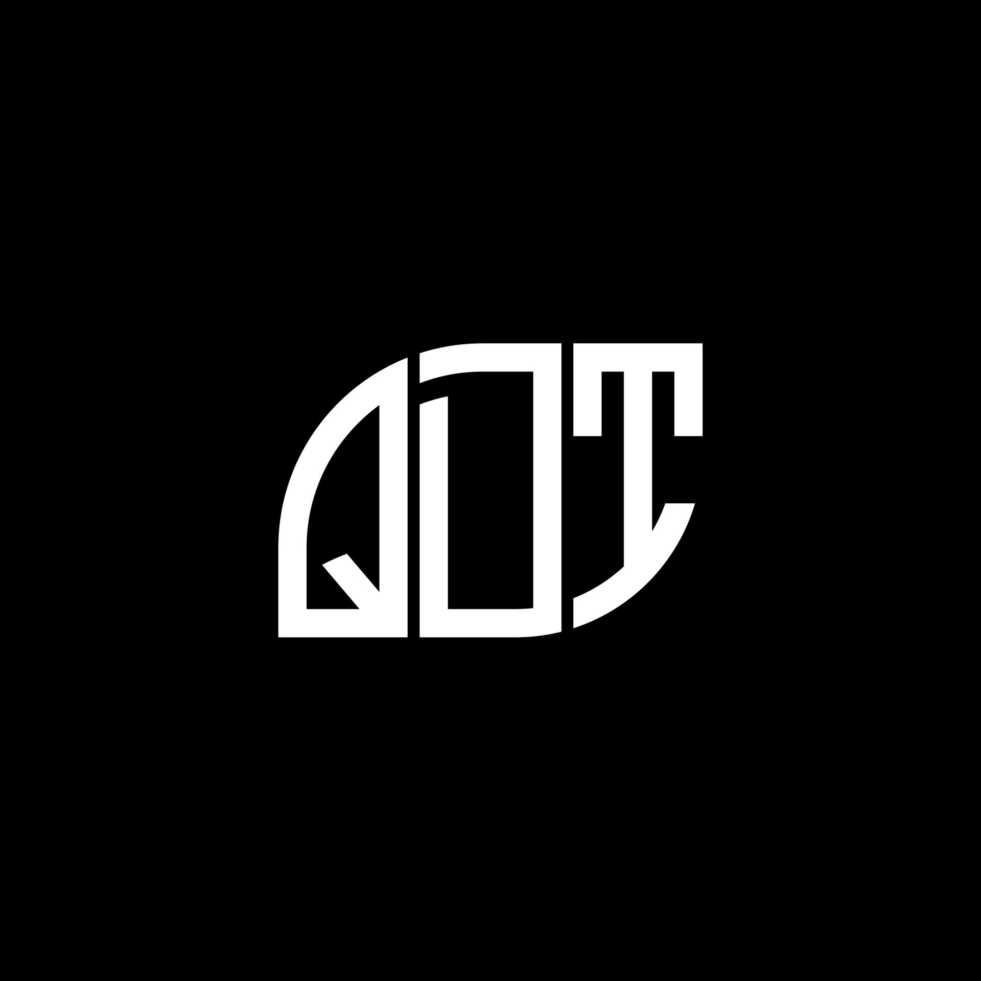 QDT letter logo design on black background. QDT creative initials ... QDT letter logo design on black background. QDT creative initials ...