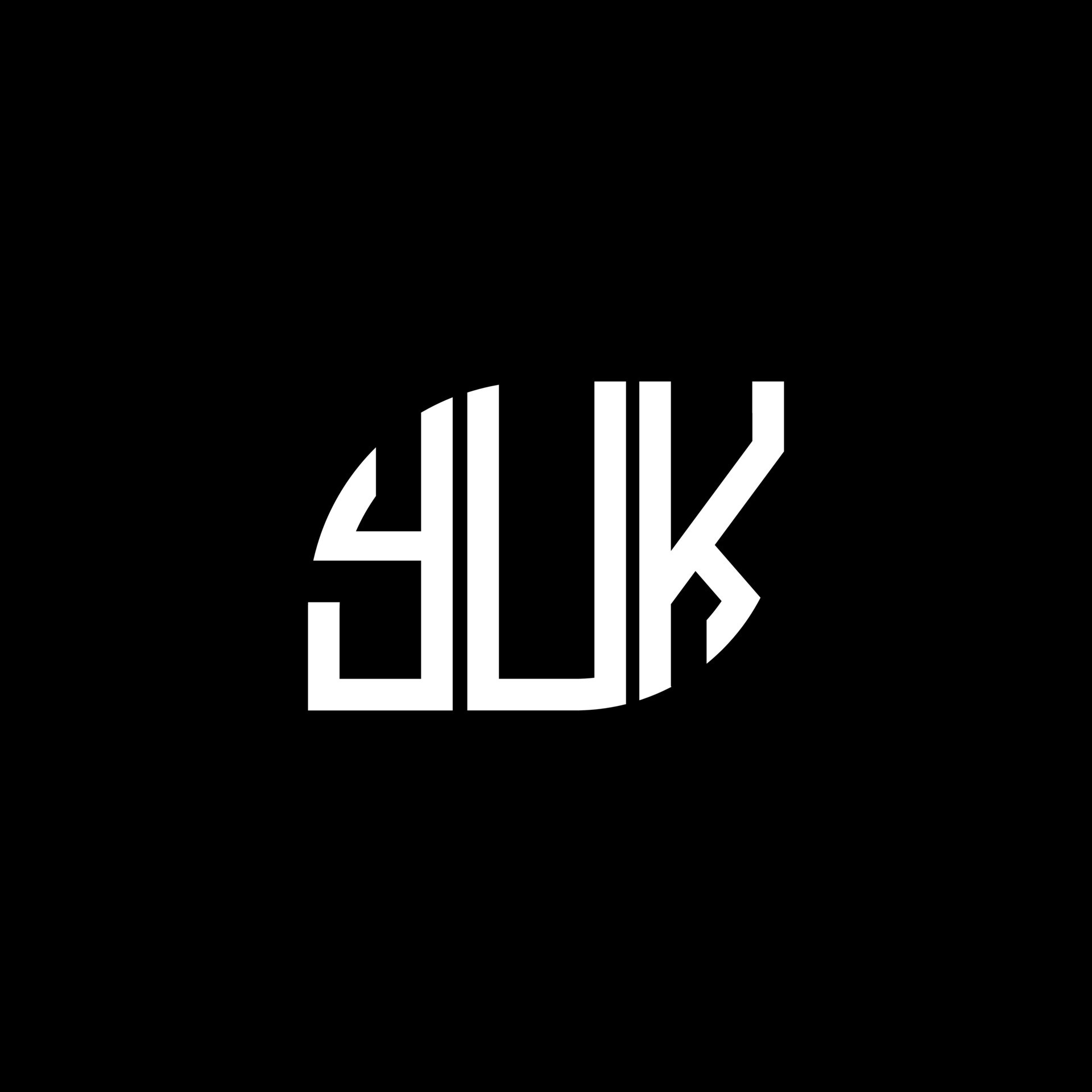 YUK letter logo design on black background. YUK creative initials ... YUK letter logo design on black background. YUK creative initials ...