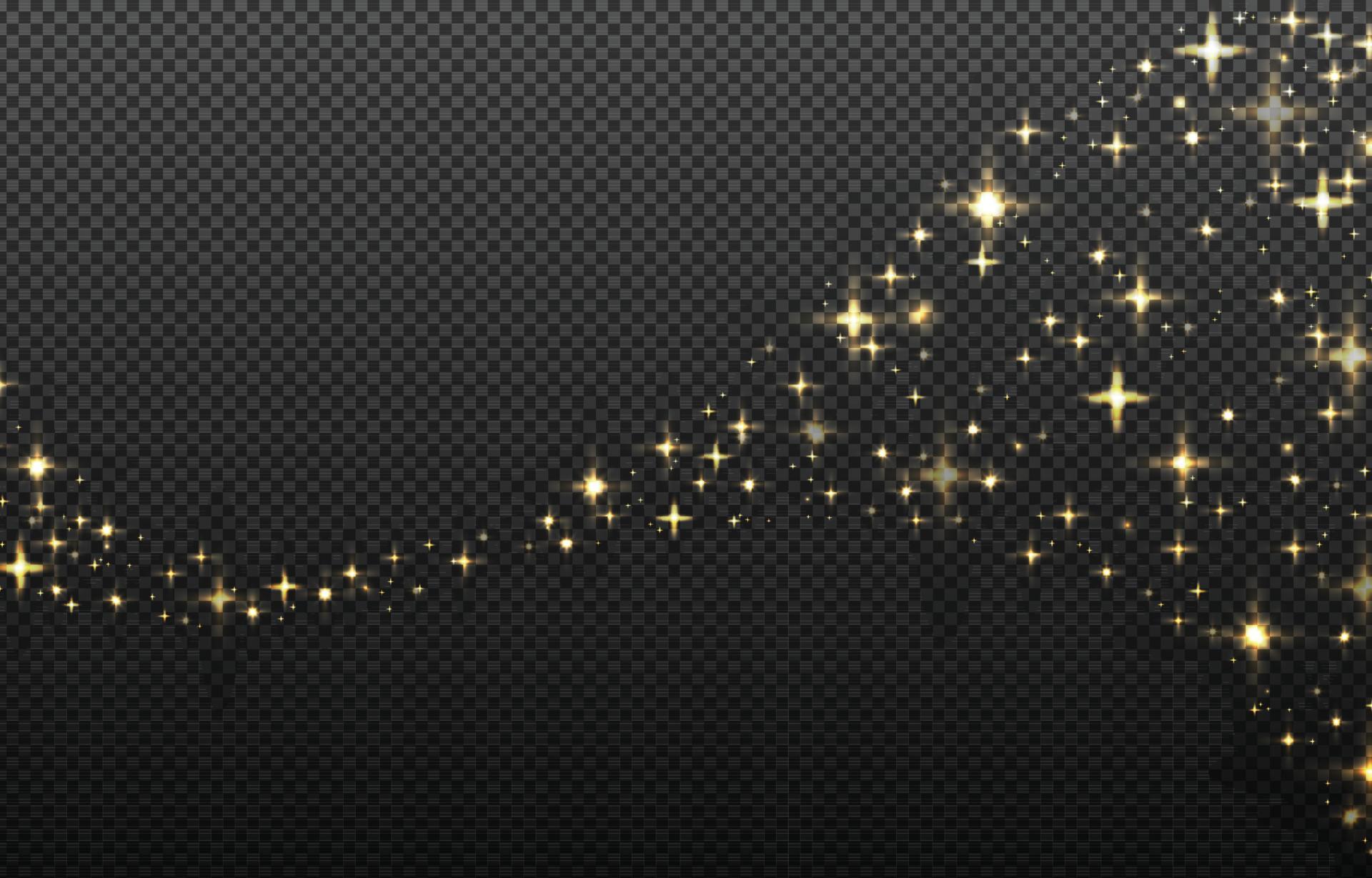 Golden Sparkling Stars 7900836 Vector Art at Vecteezy