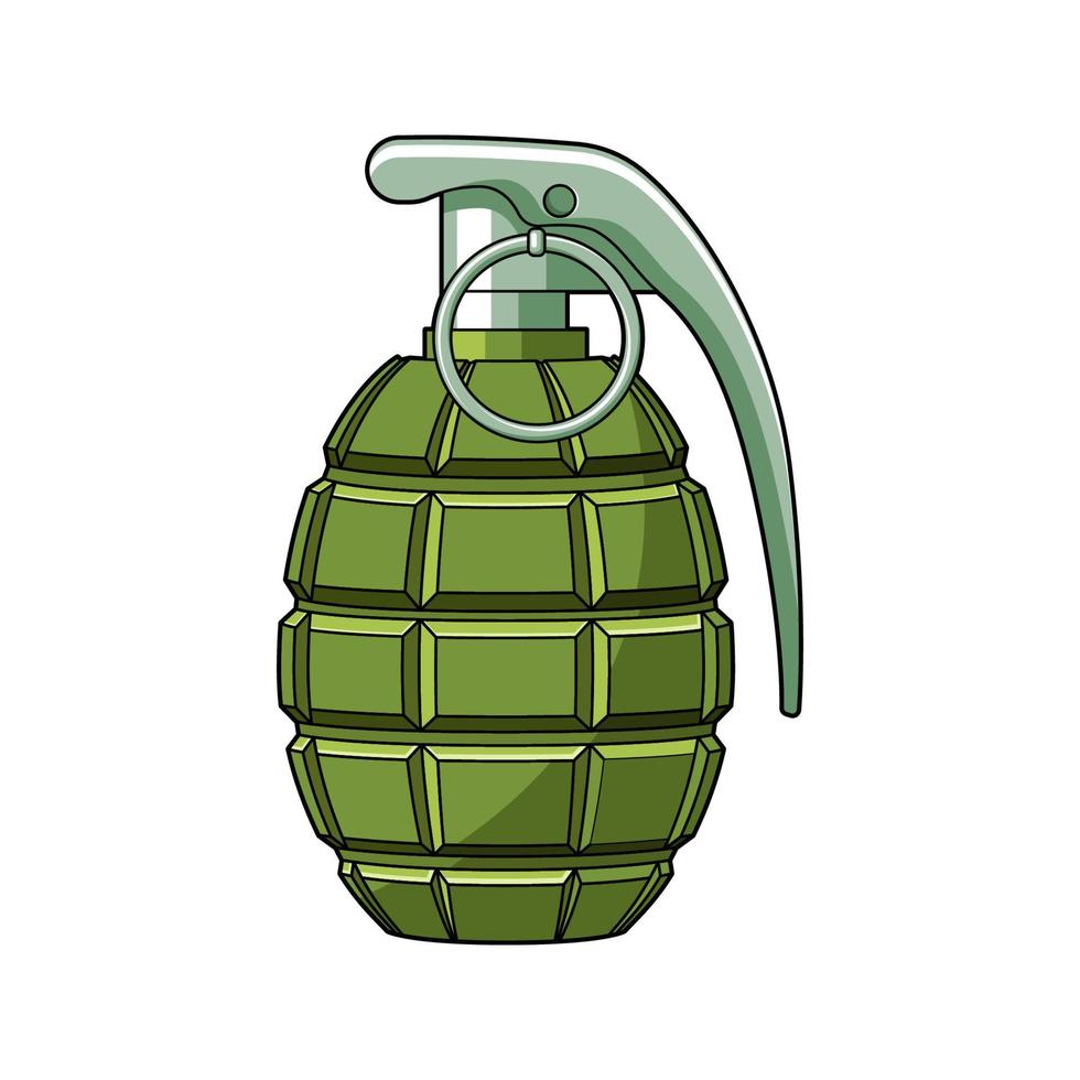 Grenade vector isolated on white background 7902063 Vector Art at Vecteezy