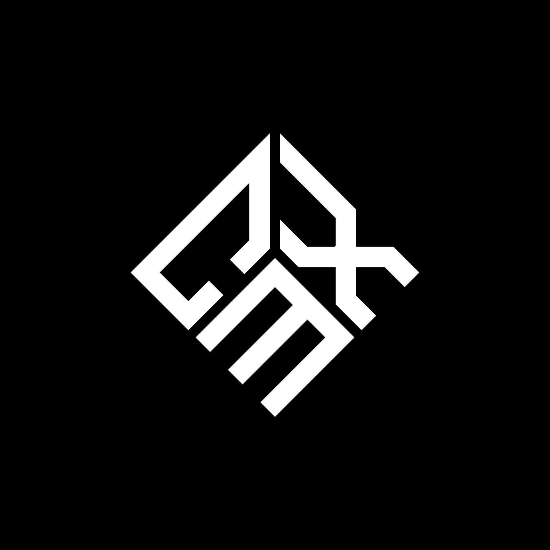 Cmx Letter Logo Design On Black Background Cmx Creative Initials