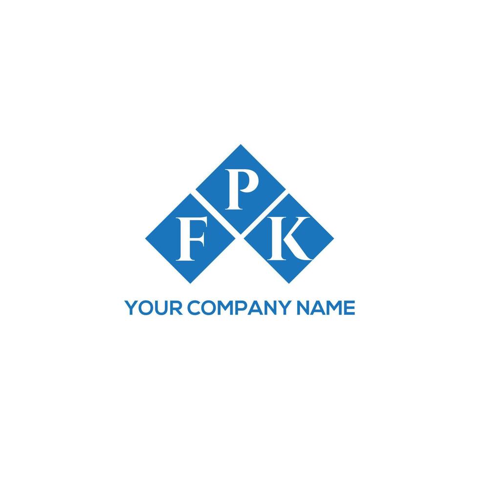 Fpk Letter Logo Design On White Background Fpk Creative Initials