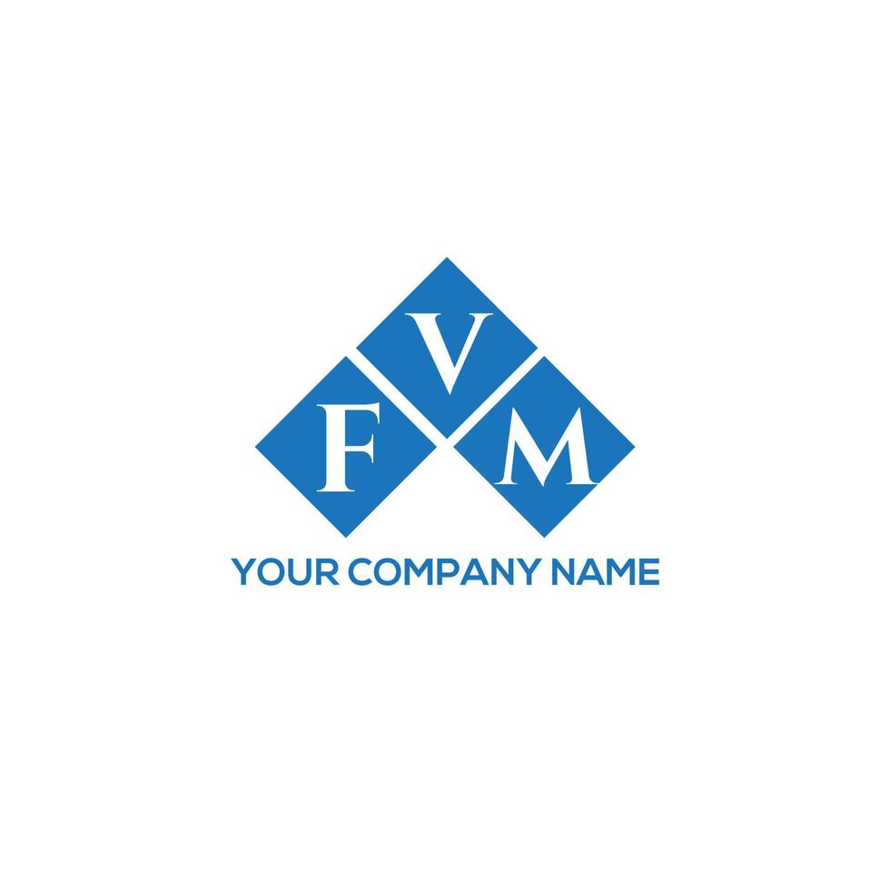 FVM letter design.FVM letter logo design on white background. FVM ...