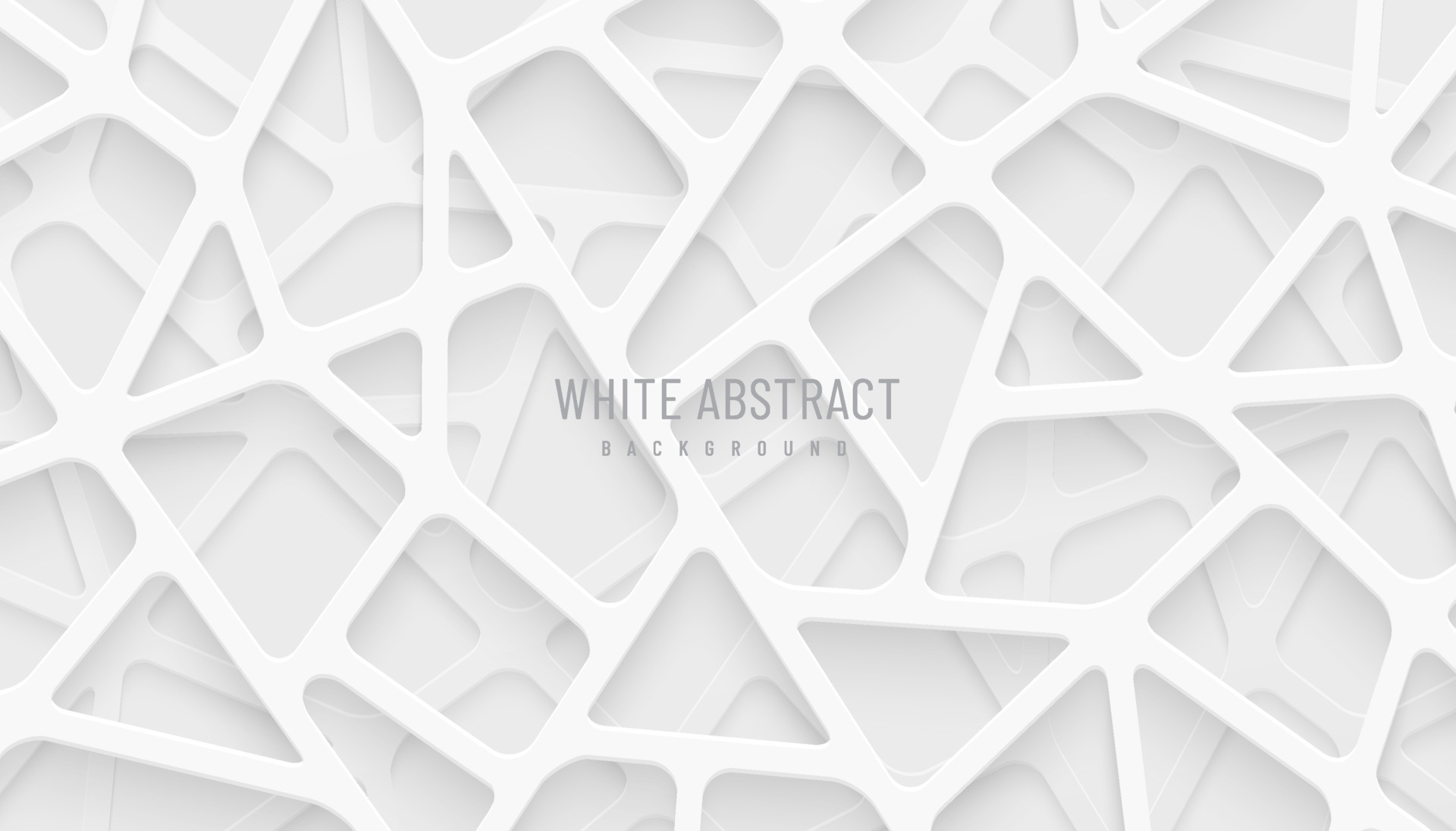 Abstract White And Gray 3d Geometric Line Overlap Layers On Background Modern Tech Futuristic