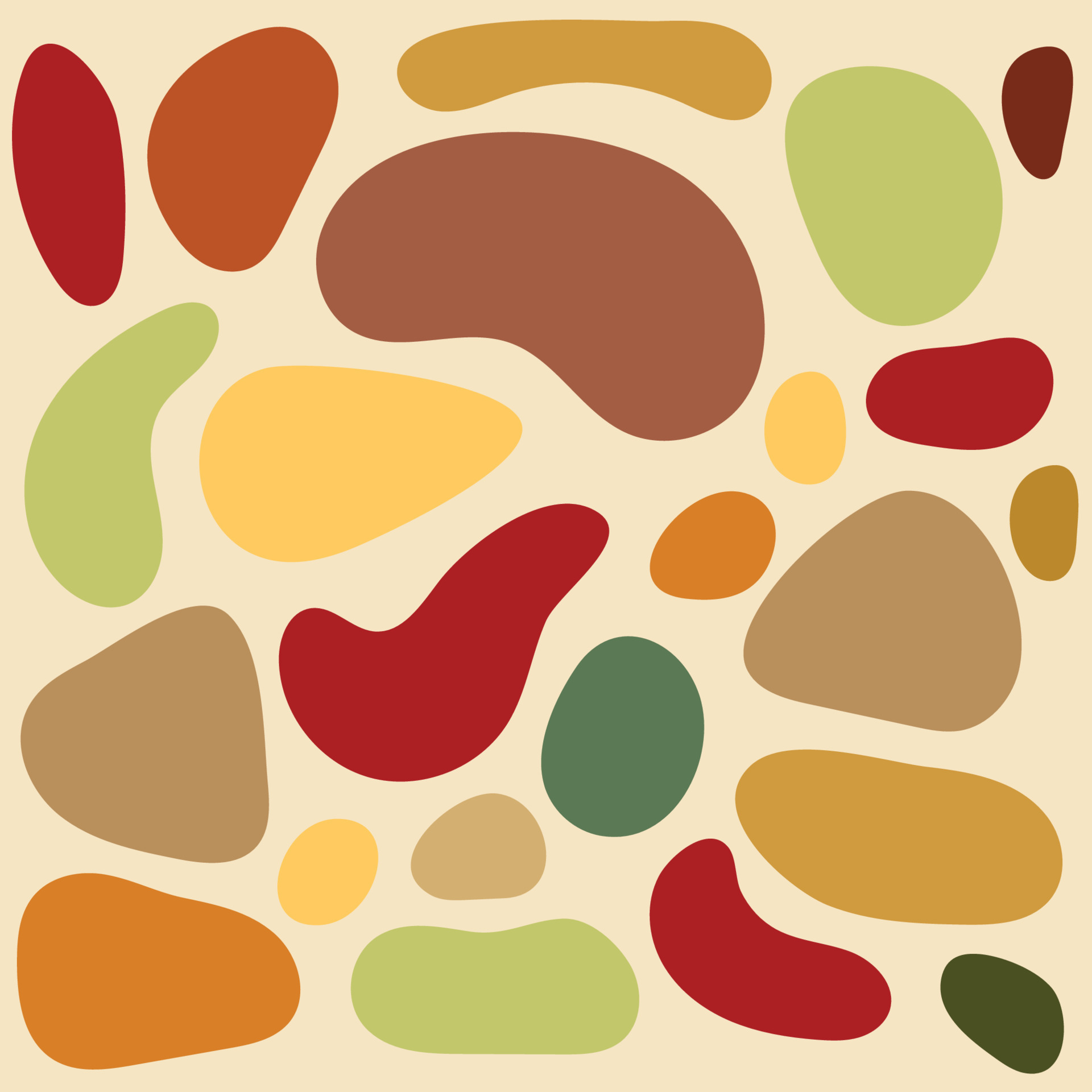 Abstract Seamless Flat Blob Doodle Pattern 7920865 Vector Art At Vecteezy
