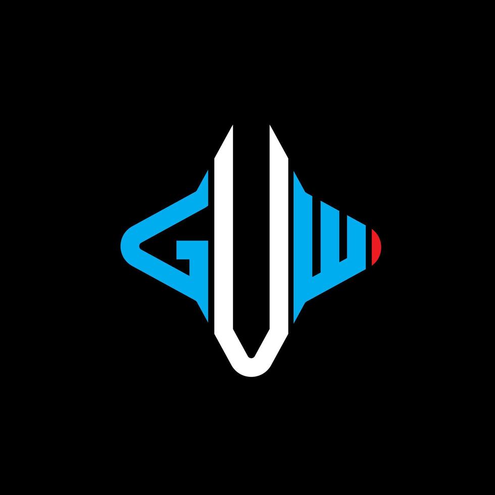 GUW letter logo creative design with vector graphic 7926700 Vector Art ...