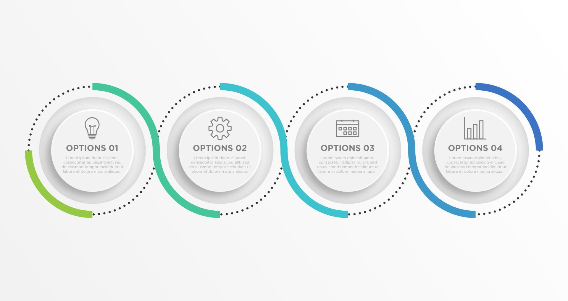 Business data visualization. Process chart. Elements of graph, diagram ...