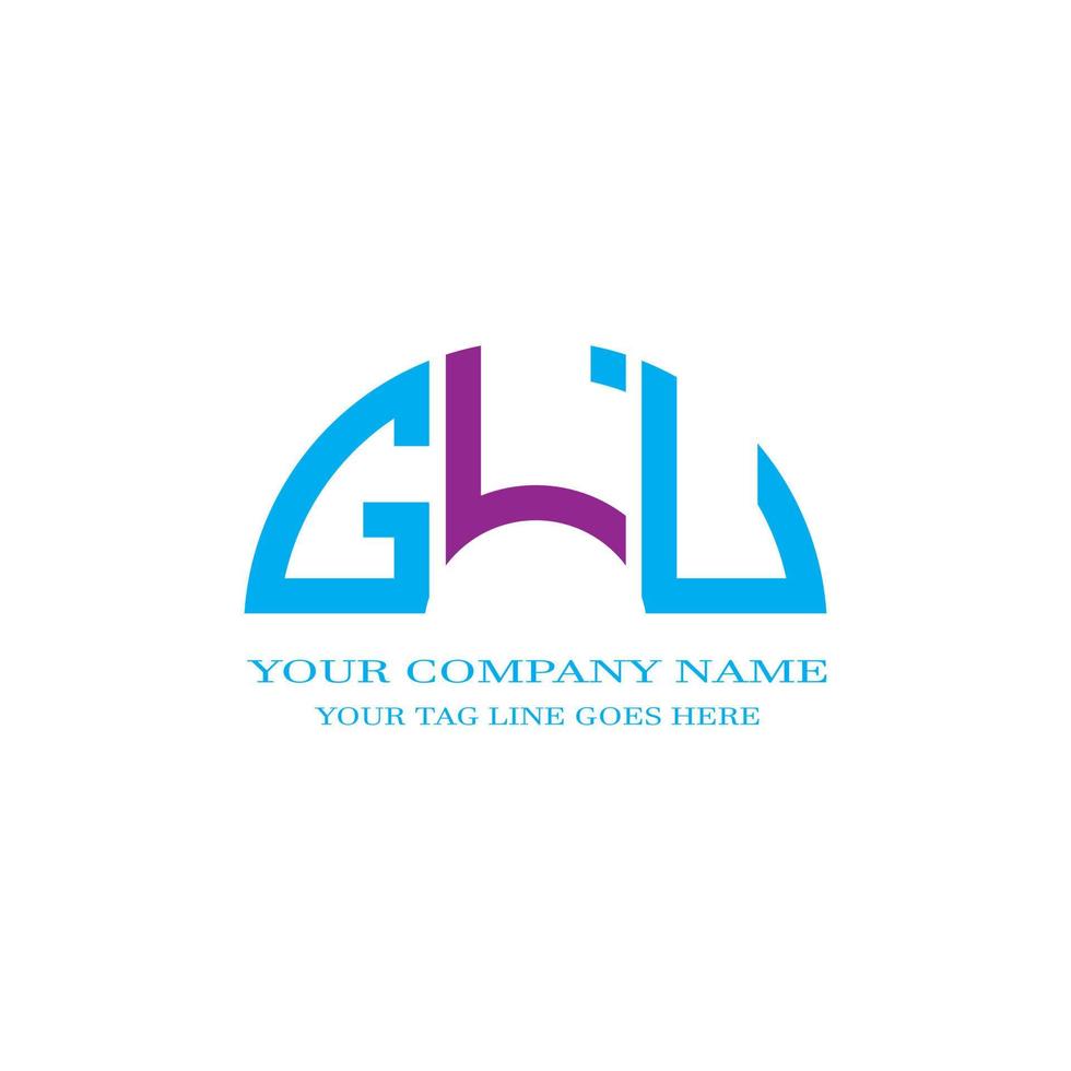Glu Letter Logo Creative Design With Vector Graphic 7927143 Vector Art At Vecteezy