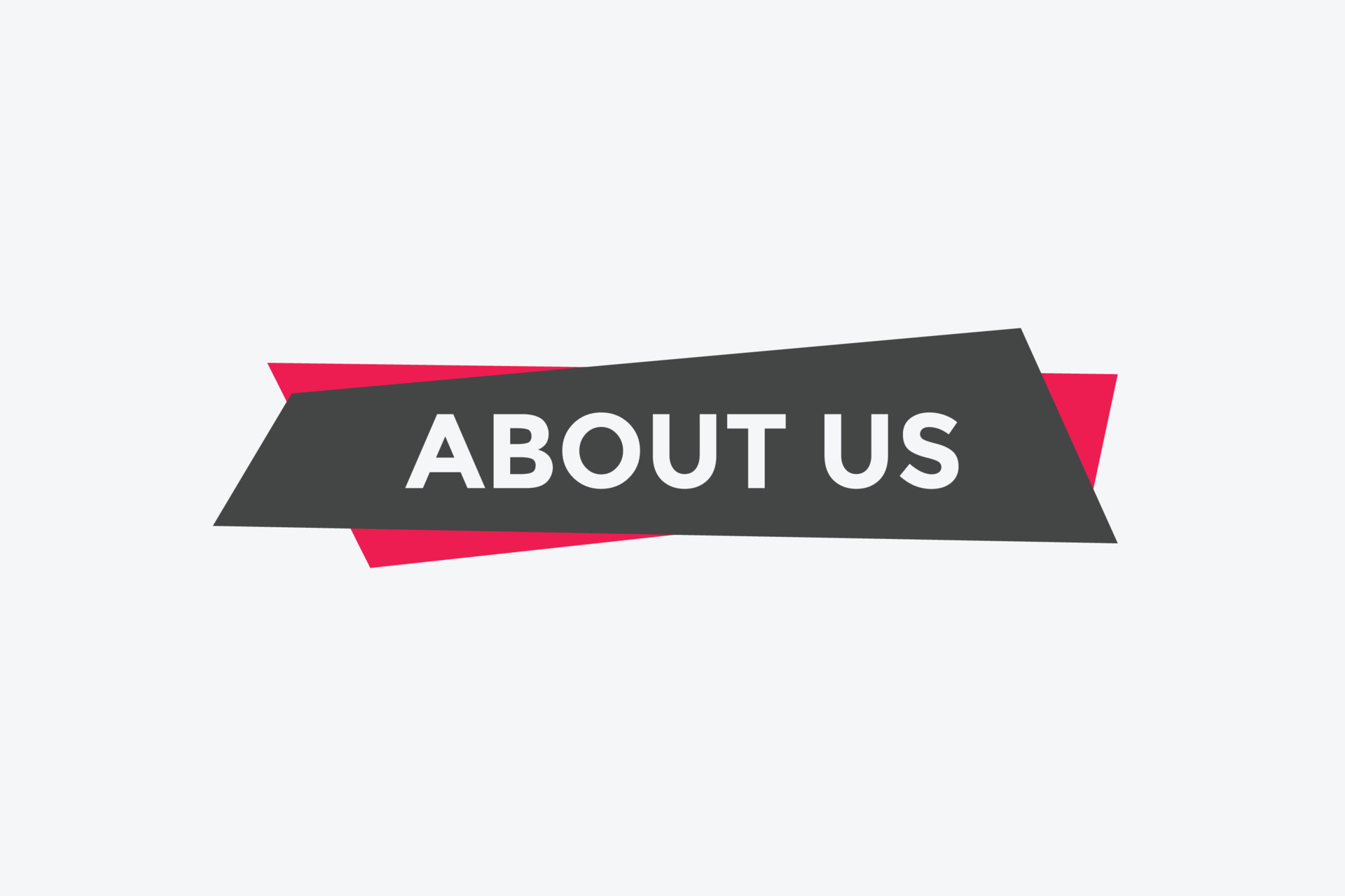 About us button. About us text template for website. About us icon flat ...