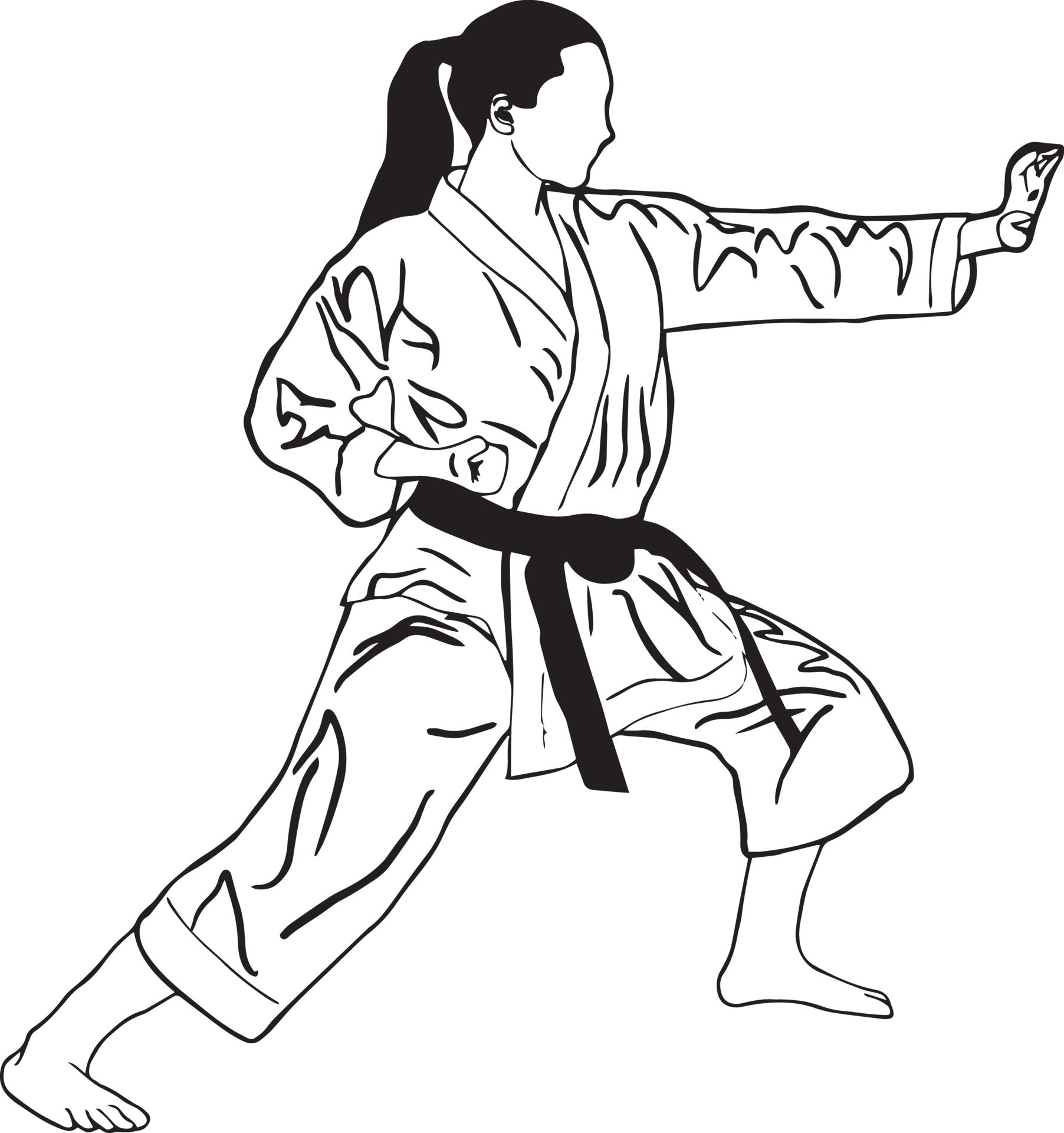 Karate Vector Illustration 7933779 Vector Art At Vecteezy