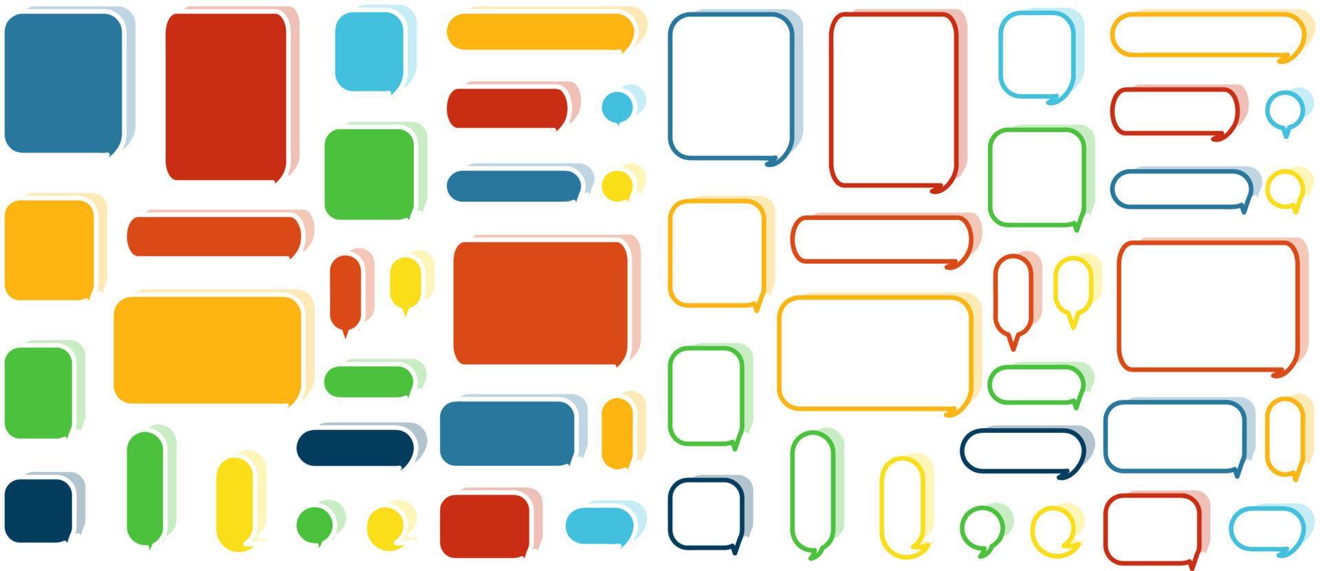 speech bubble full set style flat design 7935183 Vector Art at Vecteezy