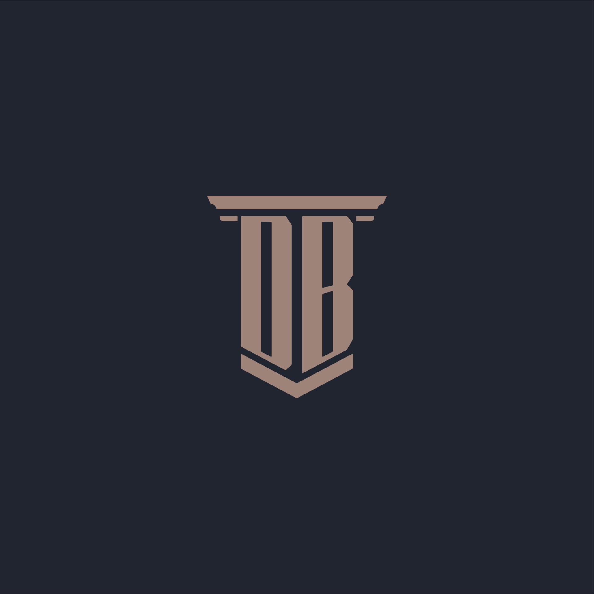 DB initial monogram logo with pillar style design 7936562 Vector Art at Vecteezy