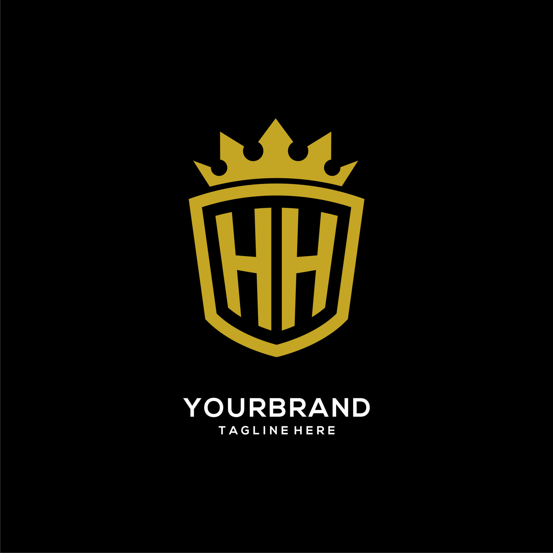 Initial HH logo shield crown style, luxury elegant monogram logo design ... Initial HH logo shield crown style, luxury elegant monogram logo design ...