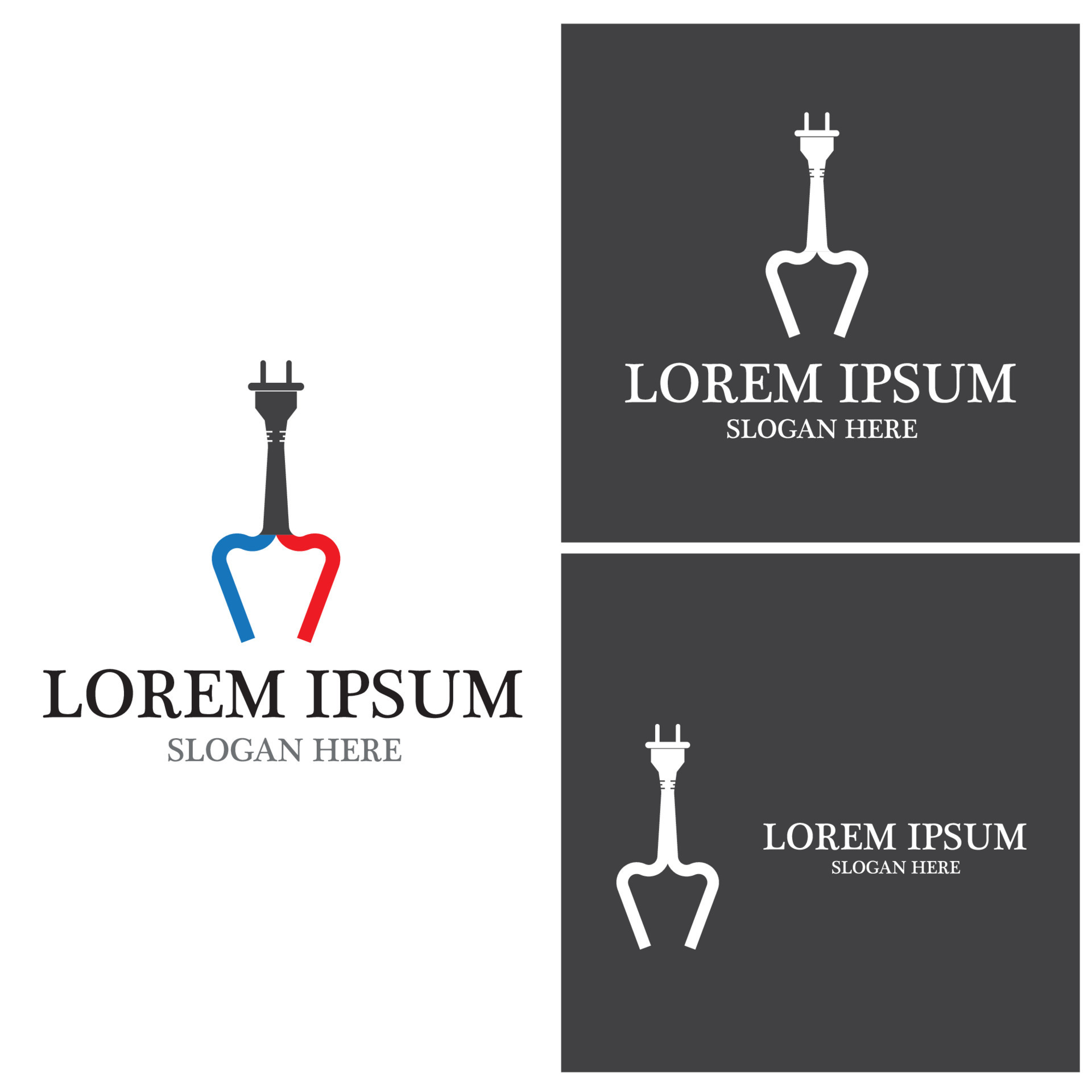 Electic cable logo vector template 7940708 Vector Art at Vecteezy