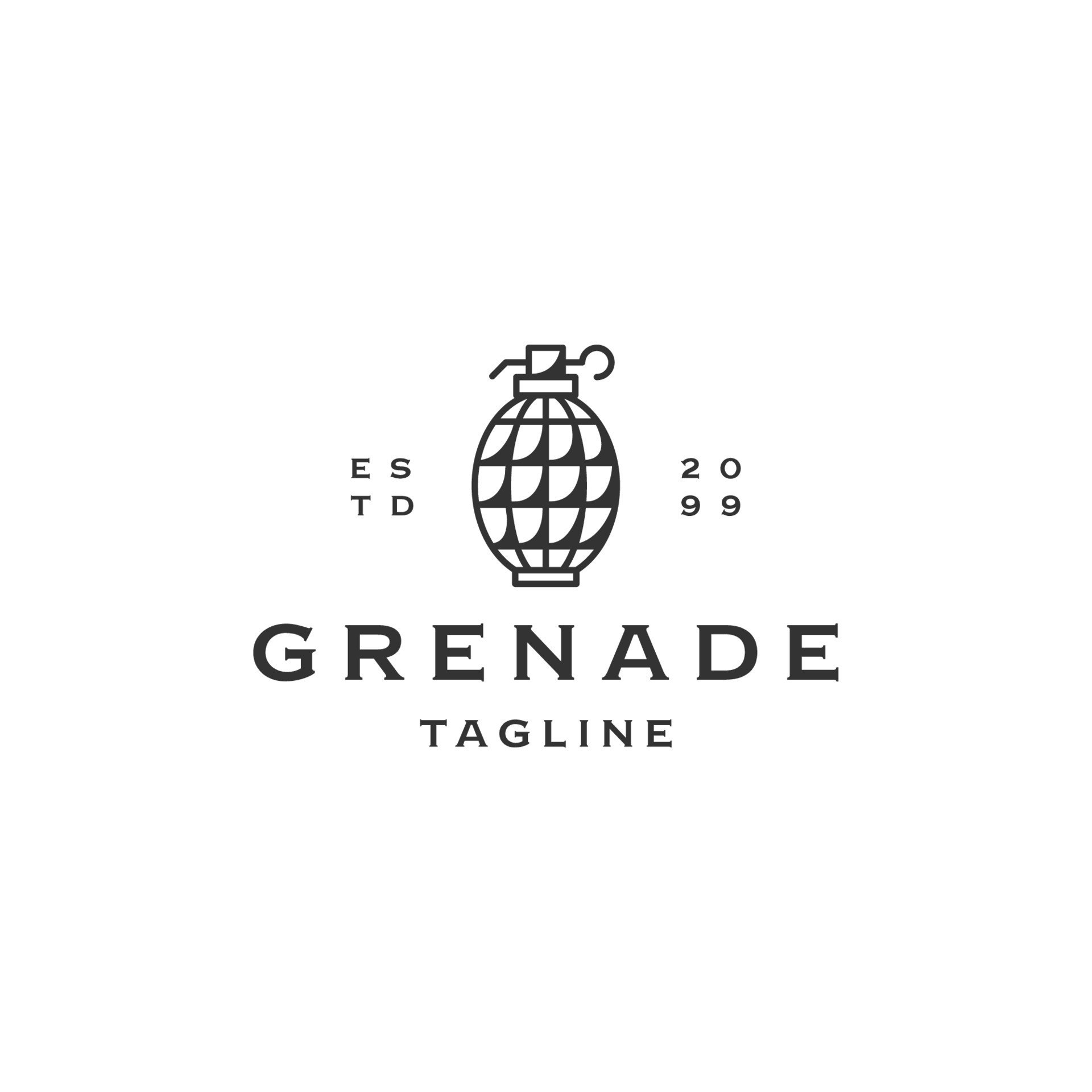 Grenade logo icon design template flat vector 7941240 Vector Art at ...
