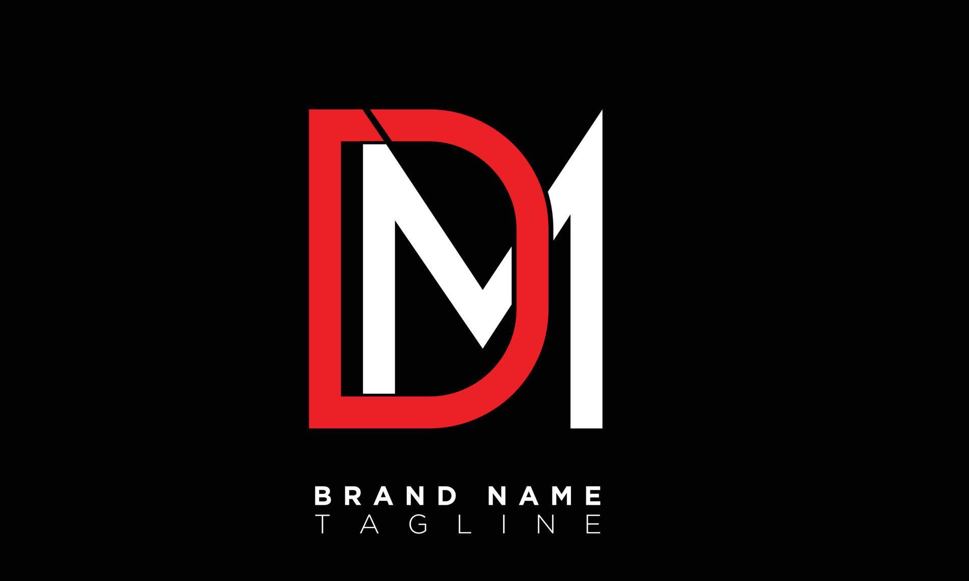 dm alfabeto letras iniciales monograma logo md, d y m 7947431 Vector en Vecteezy