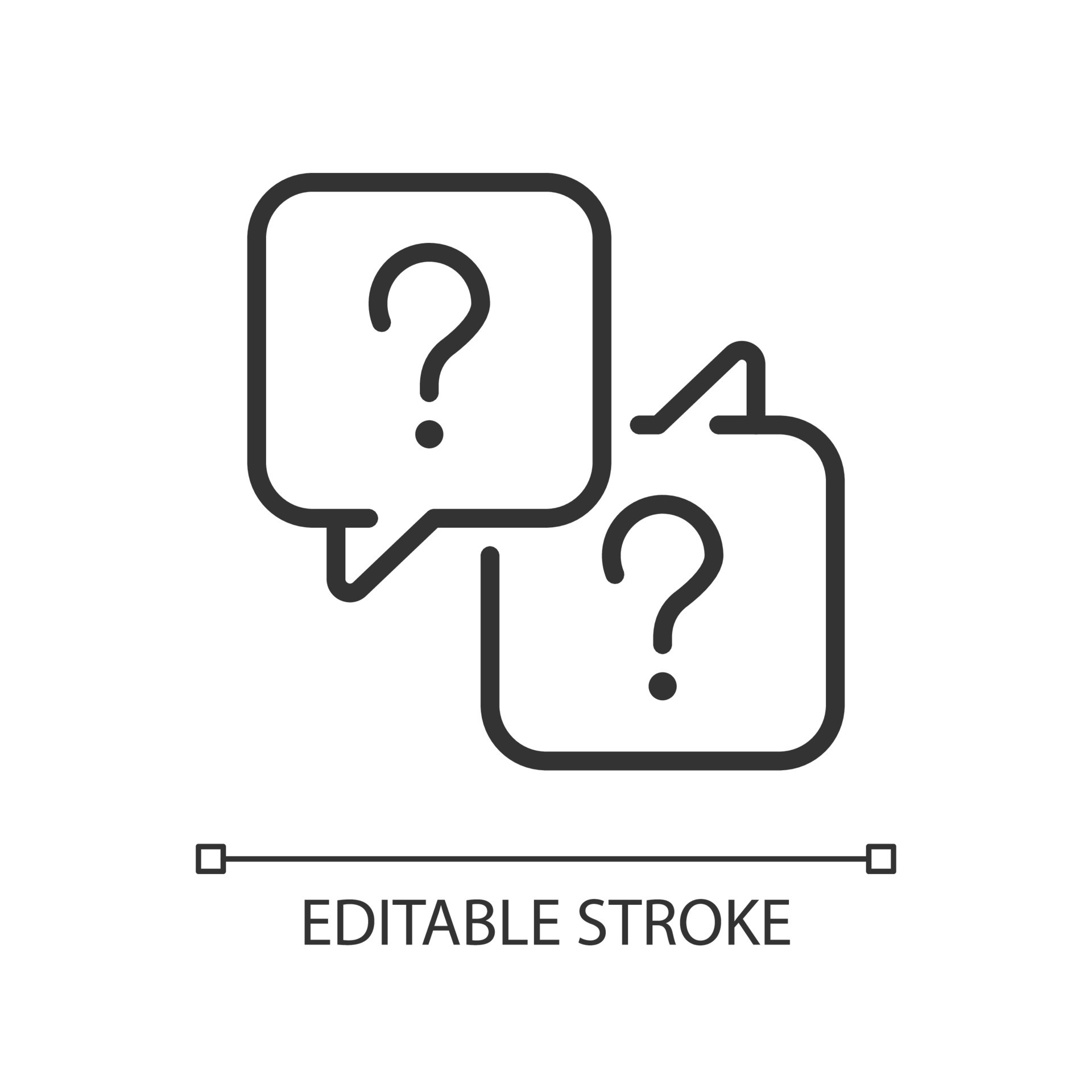Misunderstanding Linear Icon Communication Issues Speech Balloons
