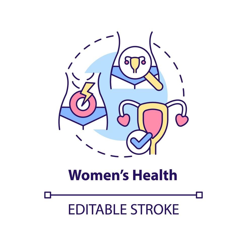 Women Health Concept Icon Gynecological Care Service Of Medical