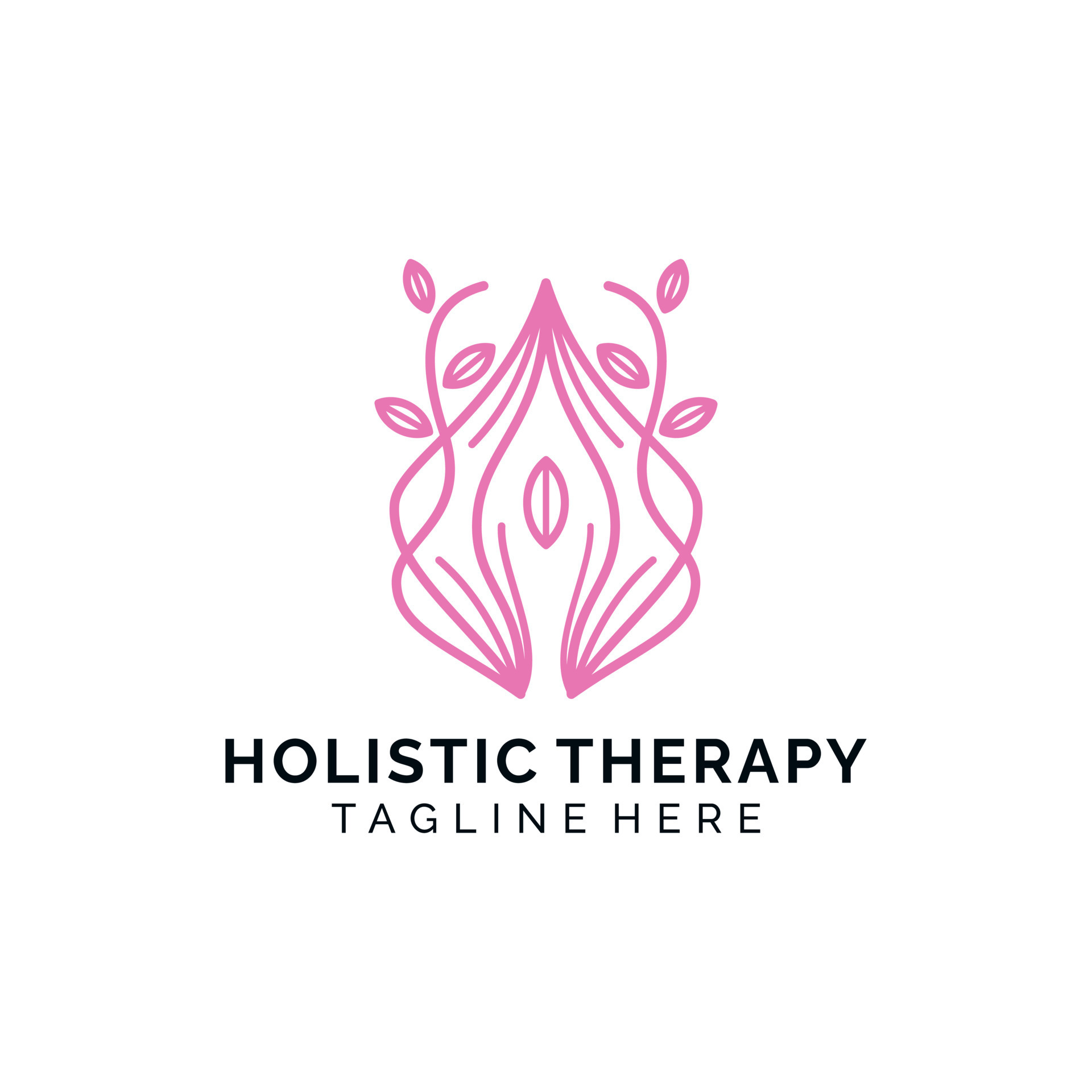 Holistic Therapy Nature Logo Design 7955418 Vector Art At Vecteezy