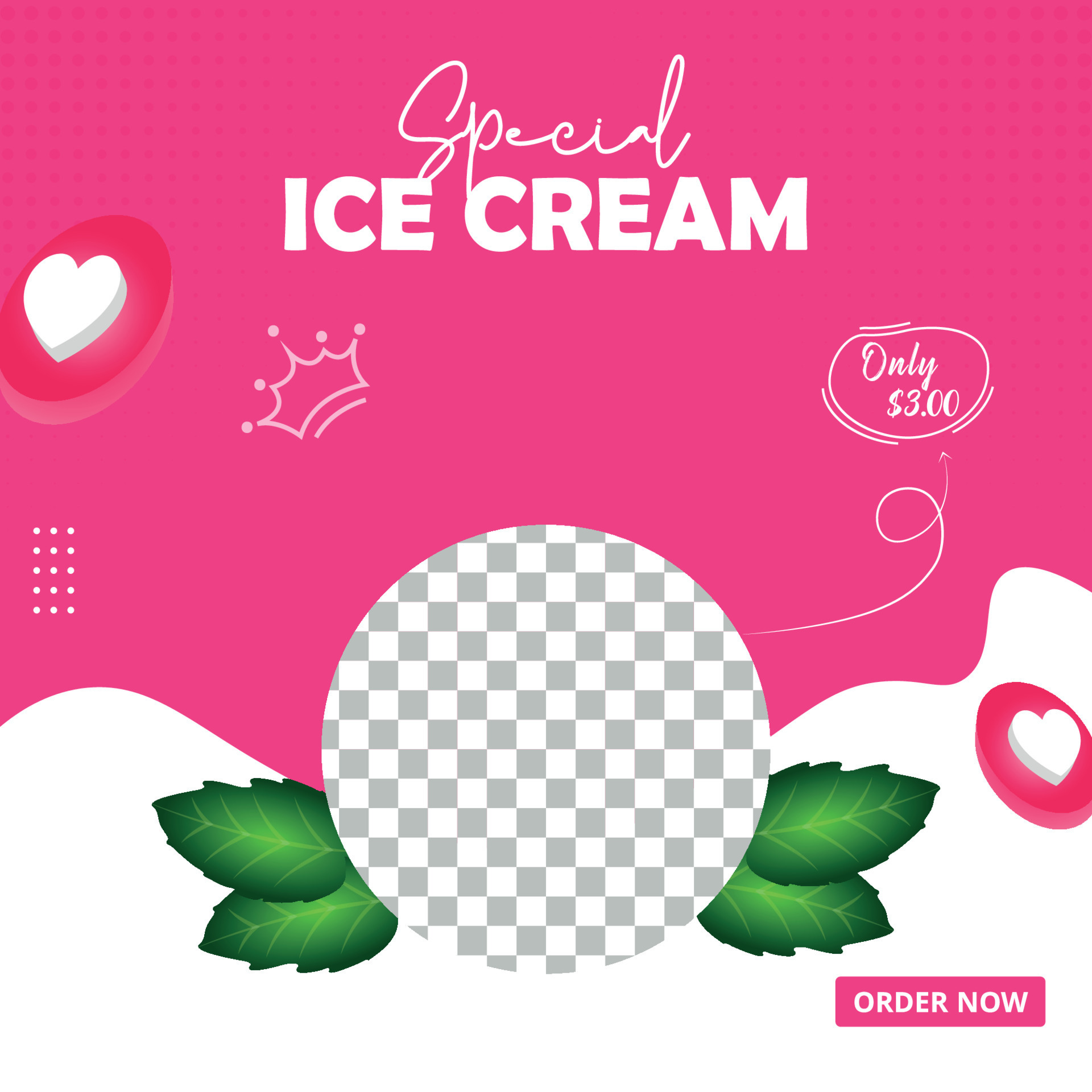 Special Delicious Ice Cream Social Media Banner Post Design Template special-delicious-ice-cream-social-media-banner-post-design-template