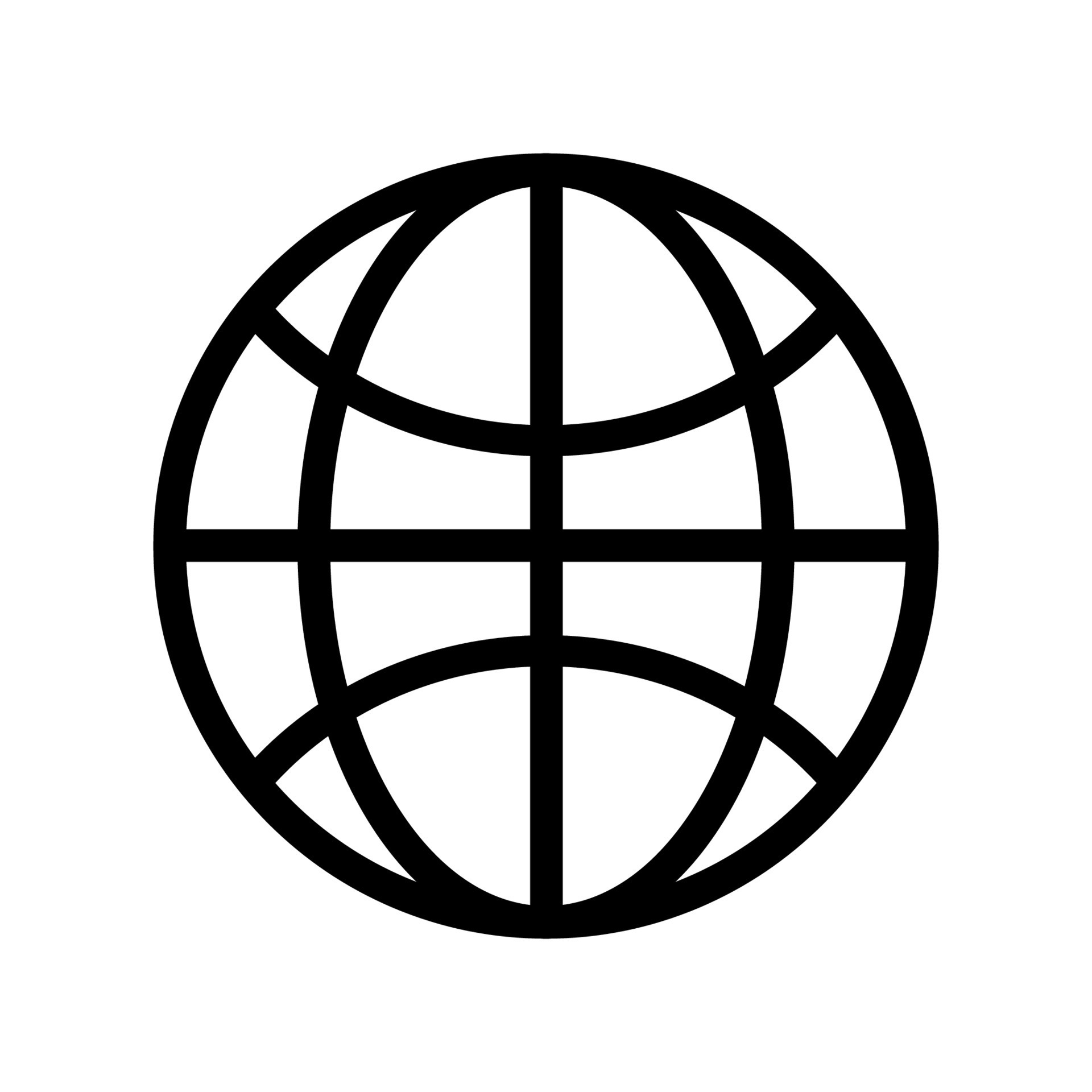 Line Globe Earth World Icon Clipart Vector Black in white background ...