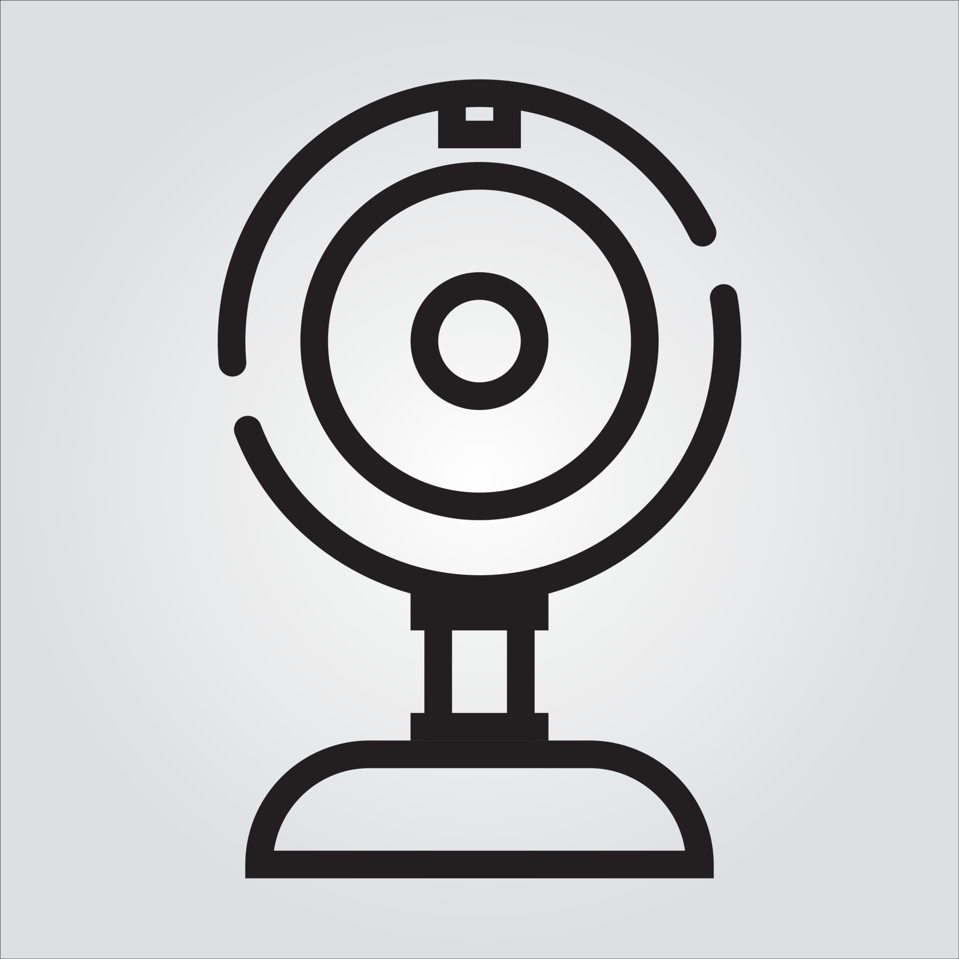 Isolated Web Camera Computer Component Outline Eps 10 Graphic 7968975 Vector Art At Vecteezy