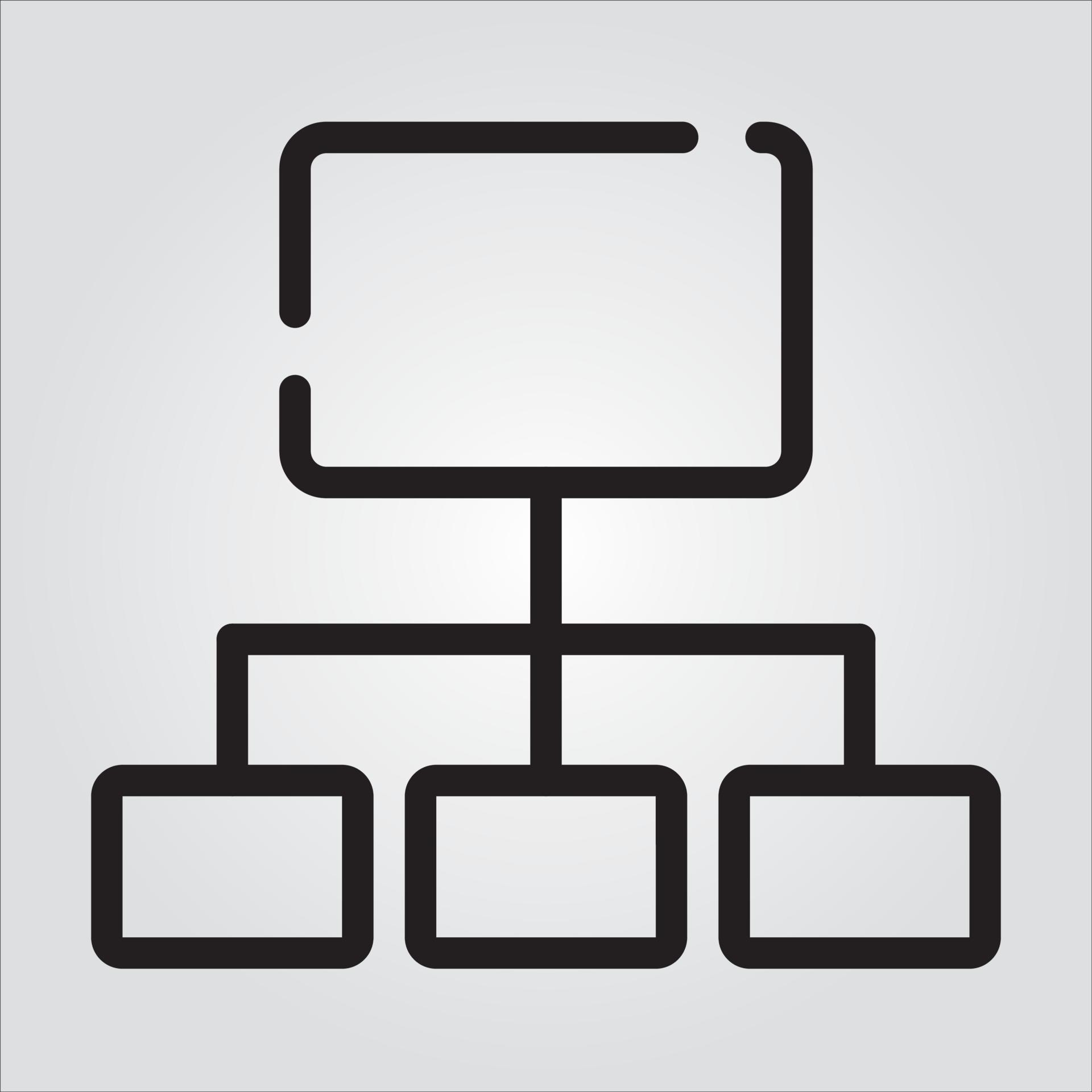 Isolated Network Computer Component Outline Eps 10 Graphic 7968991