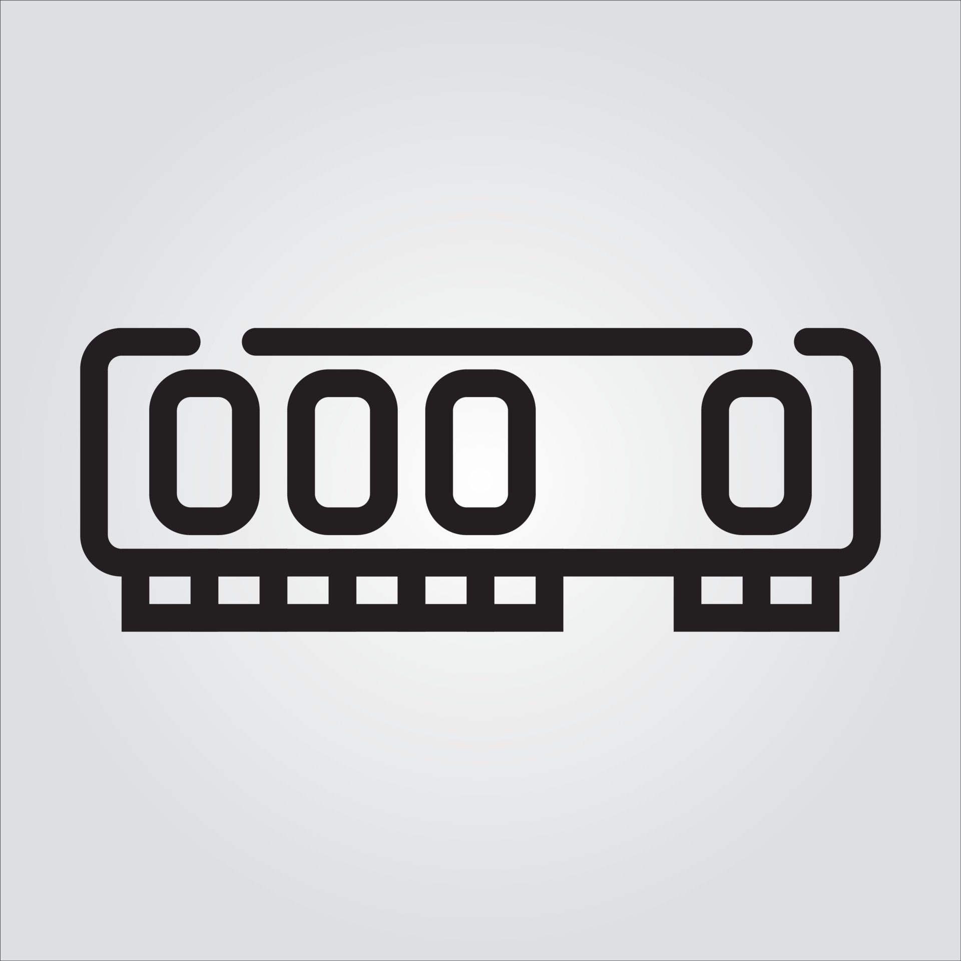 Isolated Ram Computer Component Outline Eps 10 Graphic 7969008 Vector Art At Vecteezy