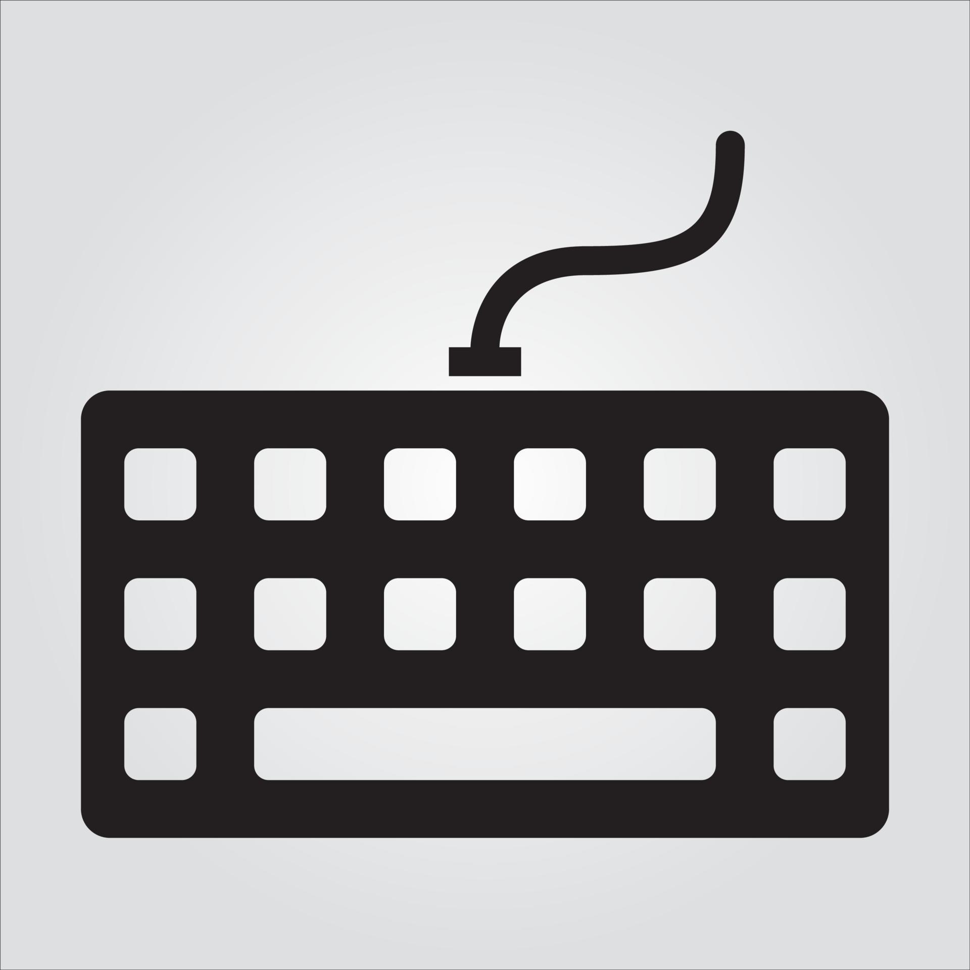 Isolated Keyboard Computer Component Glyph Eps 10 Graphic 7969026 Vector Art At Vecteezy