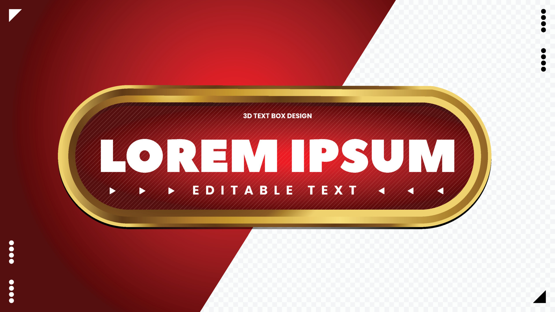 Maroon red vector realistic 3d text box with editable text 7973557 ...