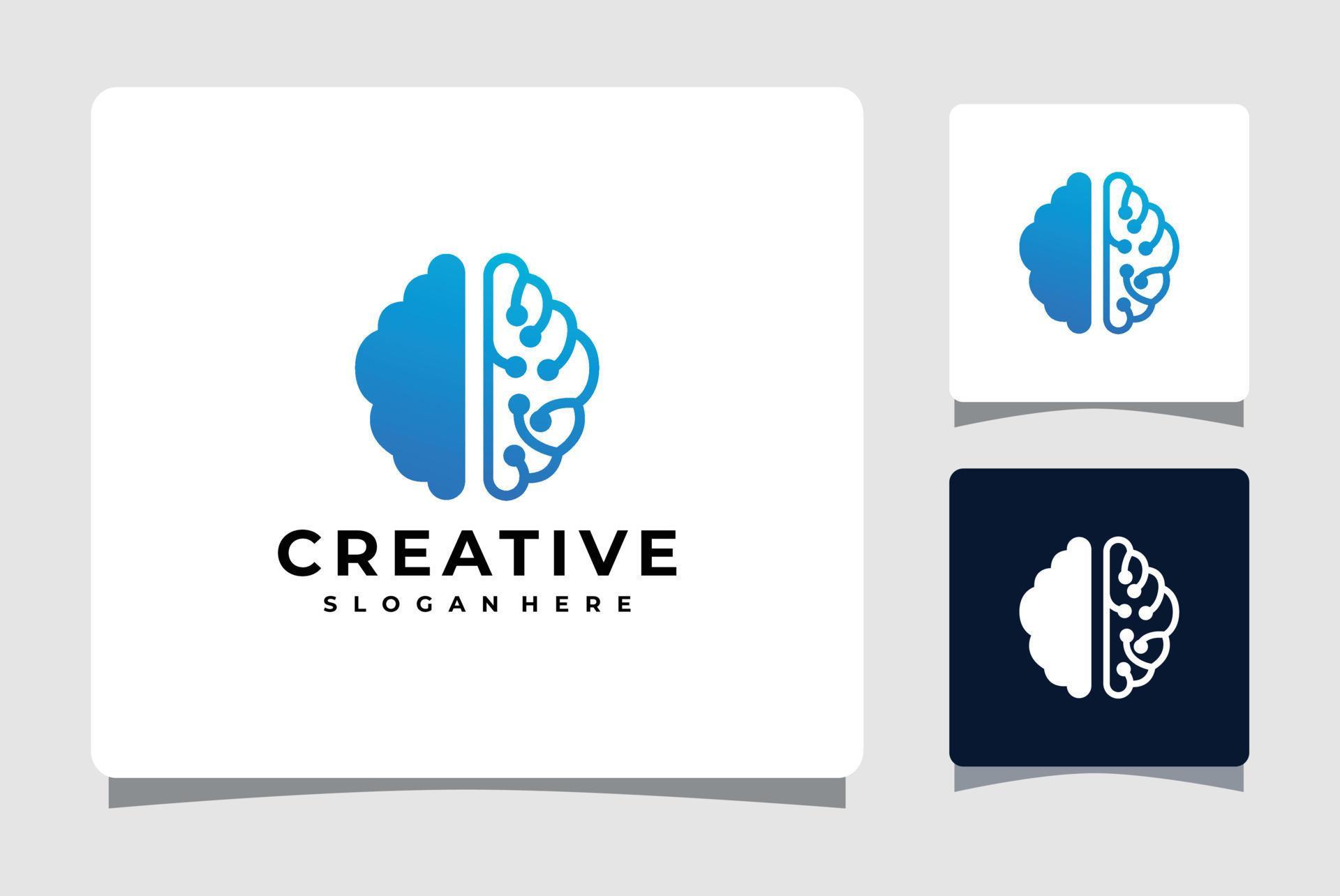 Brain Technology Logo Template Design Inspiration 7981152 Vector Art at ...