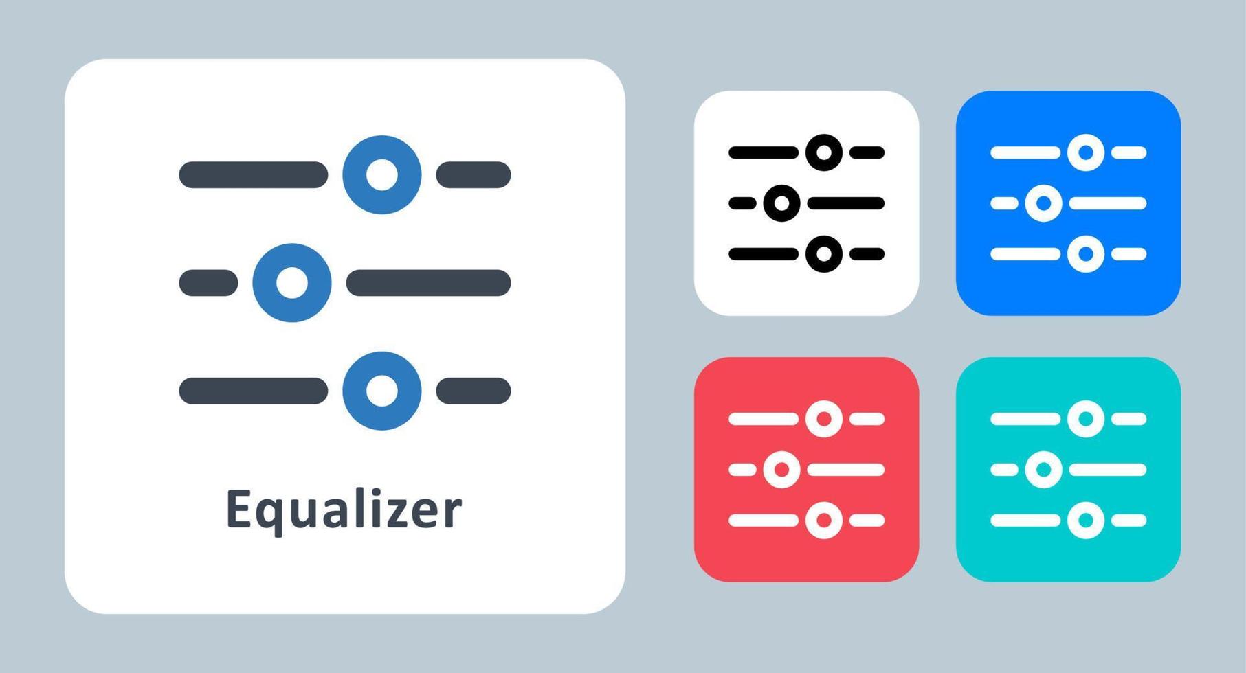 Equalizer Icon Vector Illustration Equalizer Customize Personalize Preferences Setting