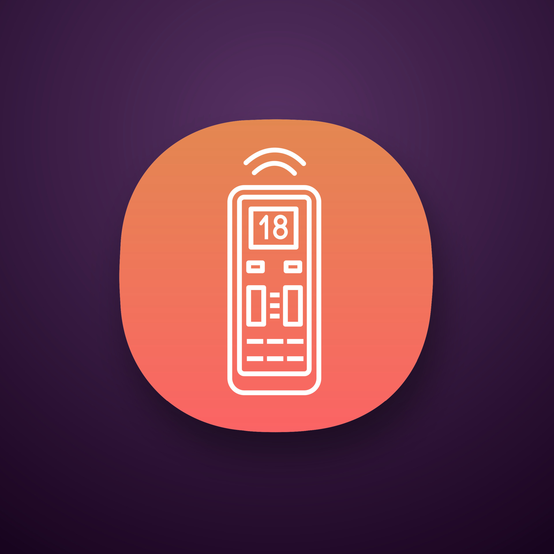 Air Conditioner Remote Control App Icon Ui Ux User Interface Web Or
