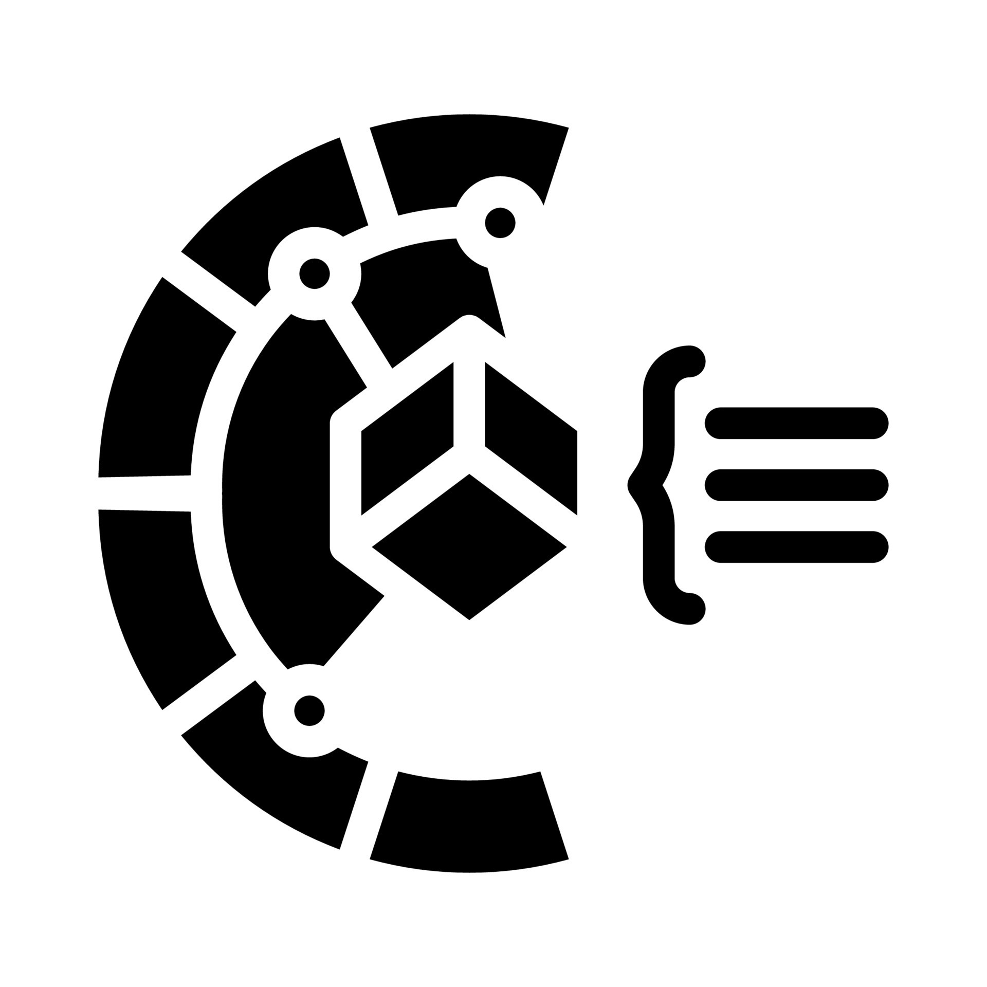 3d modeling process glyph icon vector illustration 7983504 Vector Art ...