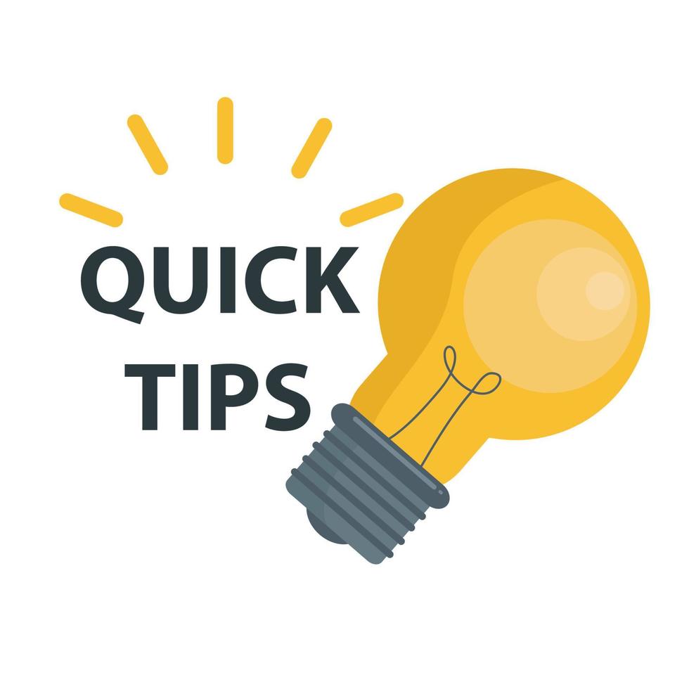 Quick tips label design vector 7983799 Vector Art at Vecteezy Quick tips label design vector 7983799 Vector Art at Vecteezy