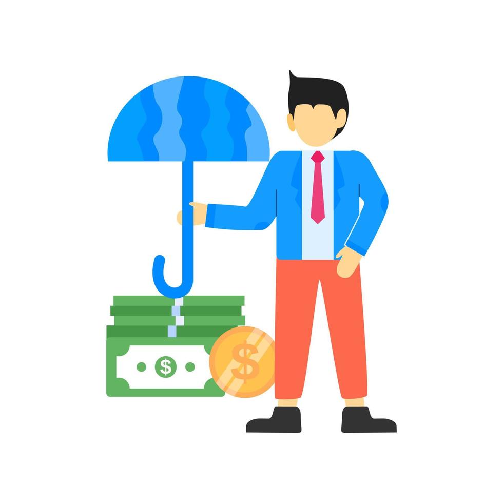 Businessman Character Vector Illustration Flat Design Style 7995744