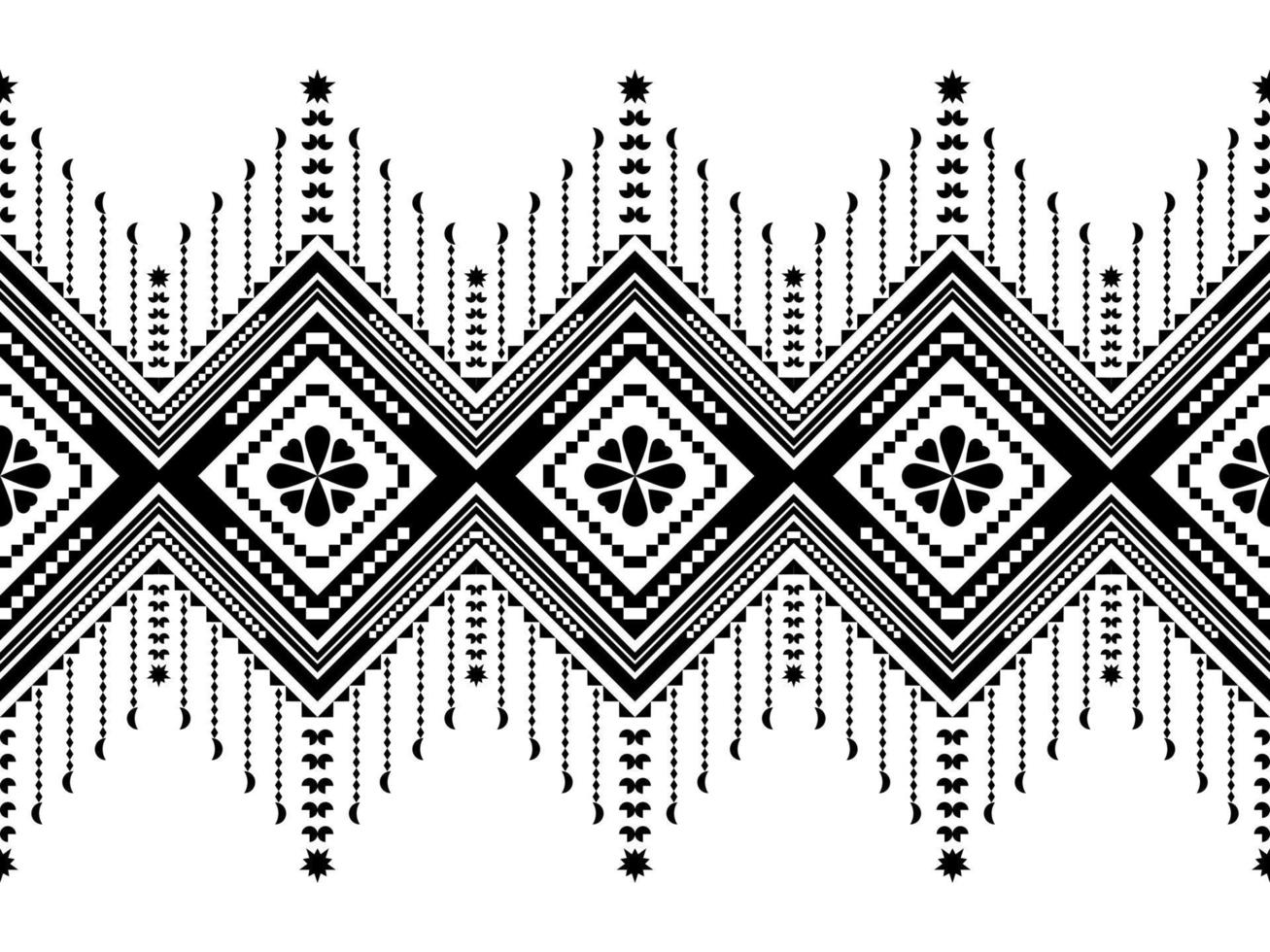 Abstract Ethnic Geometric Pattern Design For Background Or Wallpaper