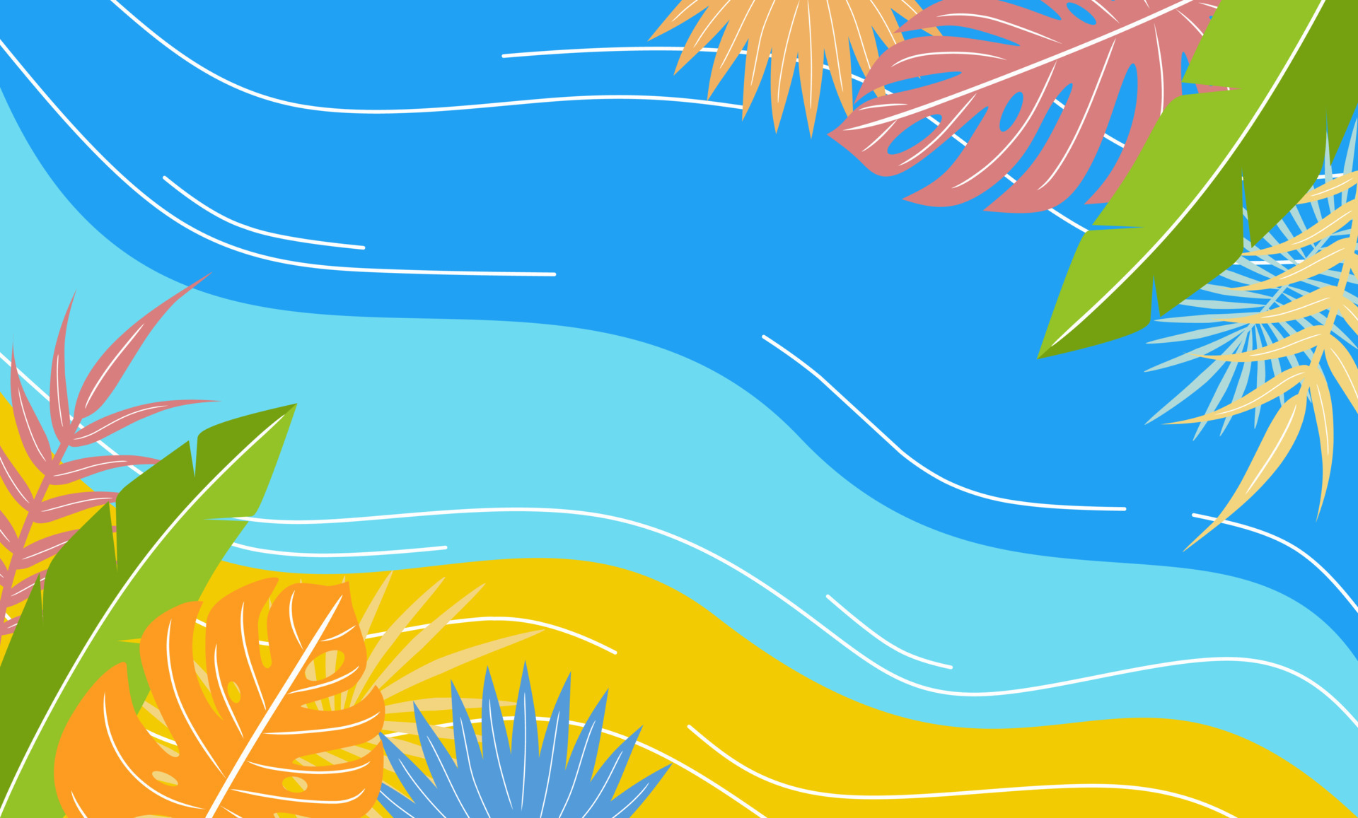 Summer background vector design. Hello summer concept design. Abstract ... Summer background vector design. Hello summer concept design. Abstract ...