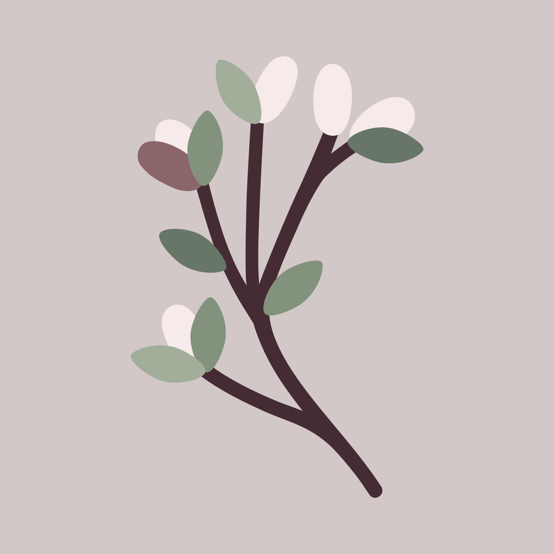 Abstract spring tree branch 8015777 Vector Art at Vecteezy