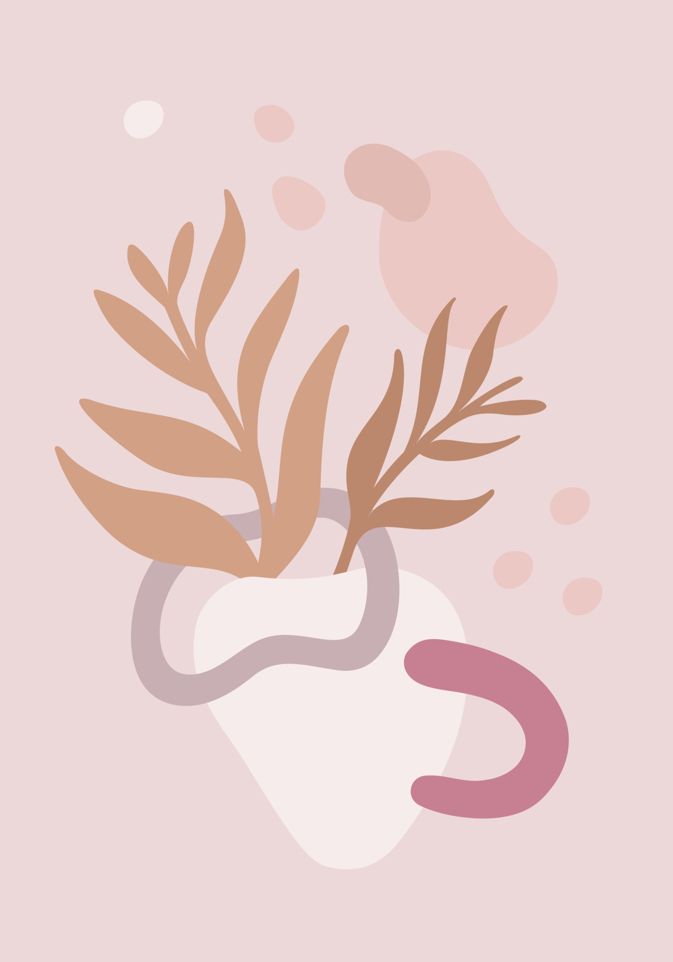 Abstract Floral Composition 8015779 Vector Art At Vecteezy