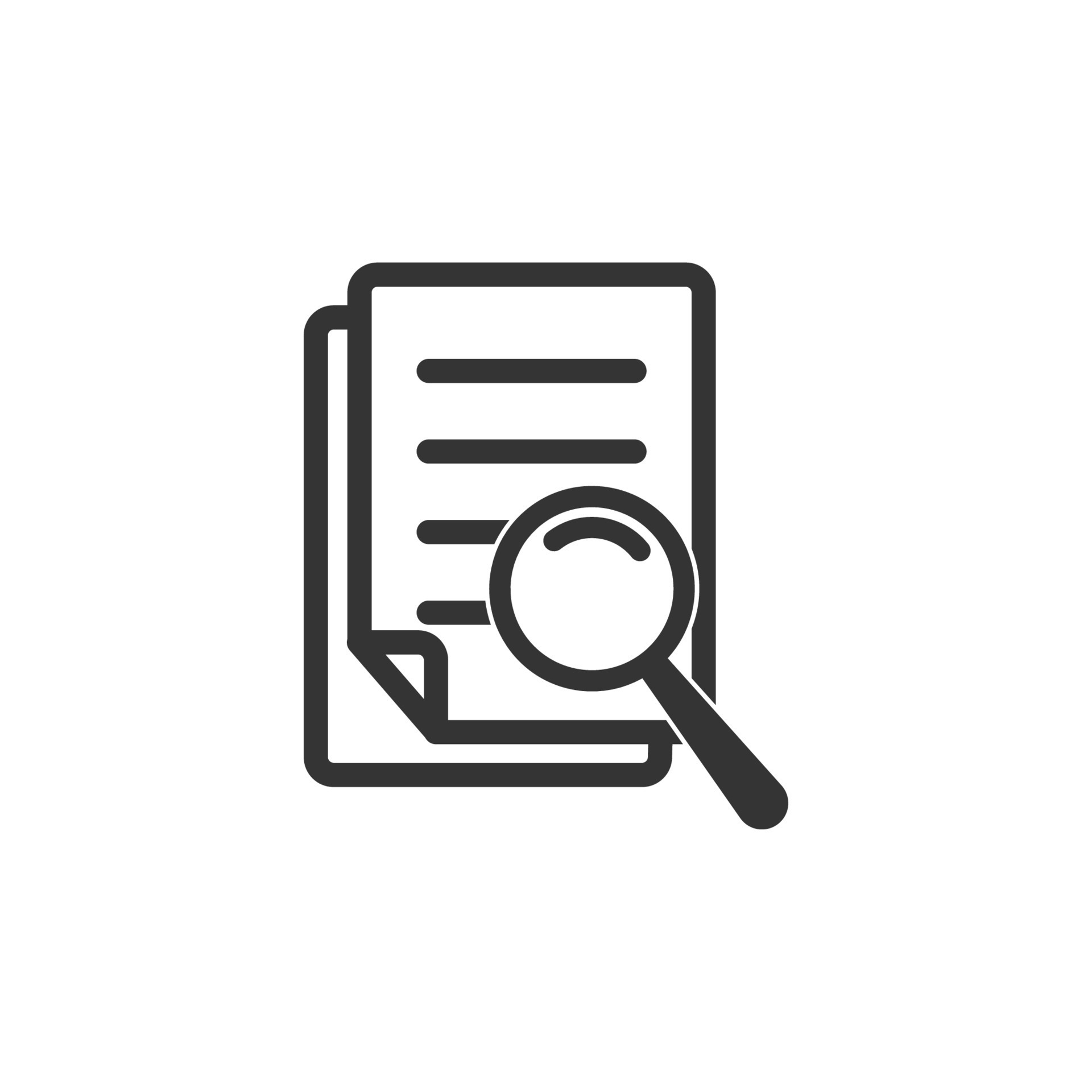 vector illustration of information data search icon, flat design ...