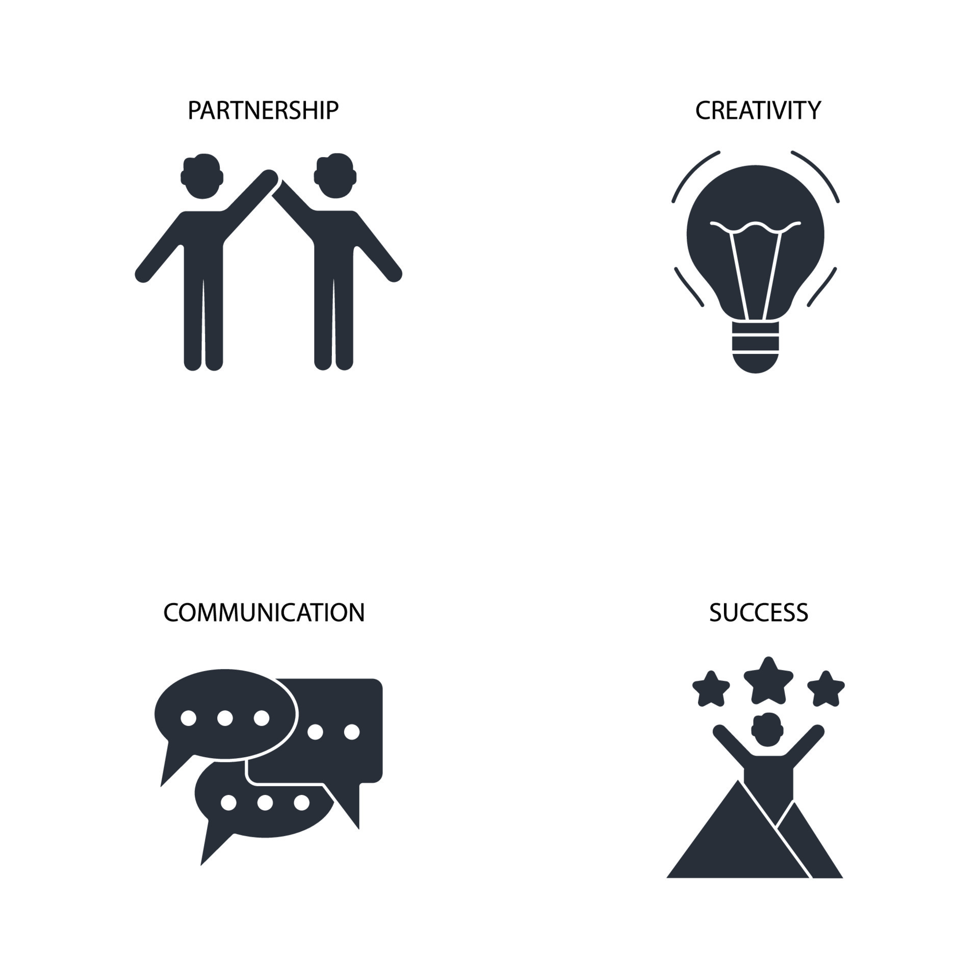 Collaboration Icons Set Collaboration Pack Symbol Vector Elements For Infographic Web 8022136