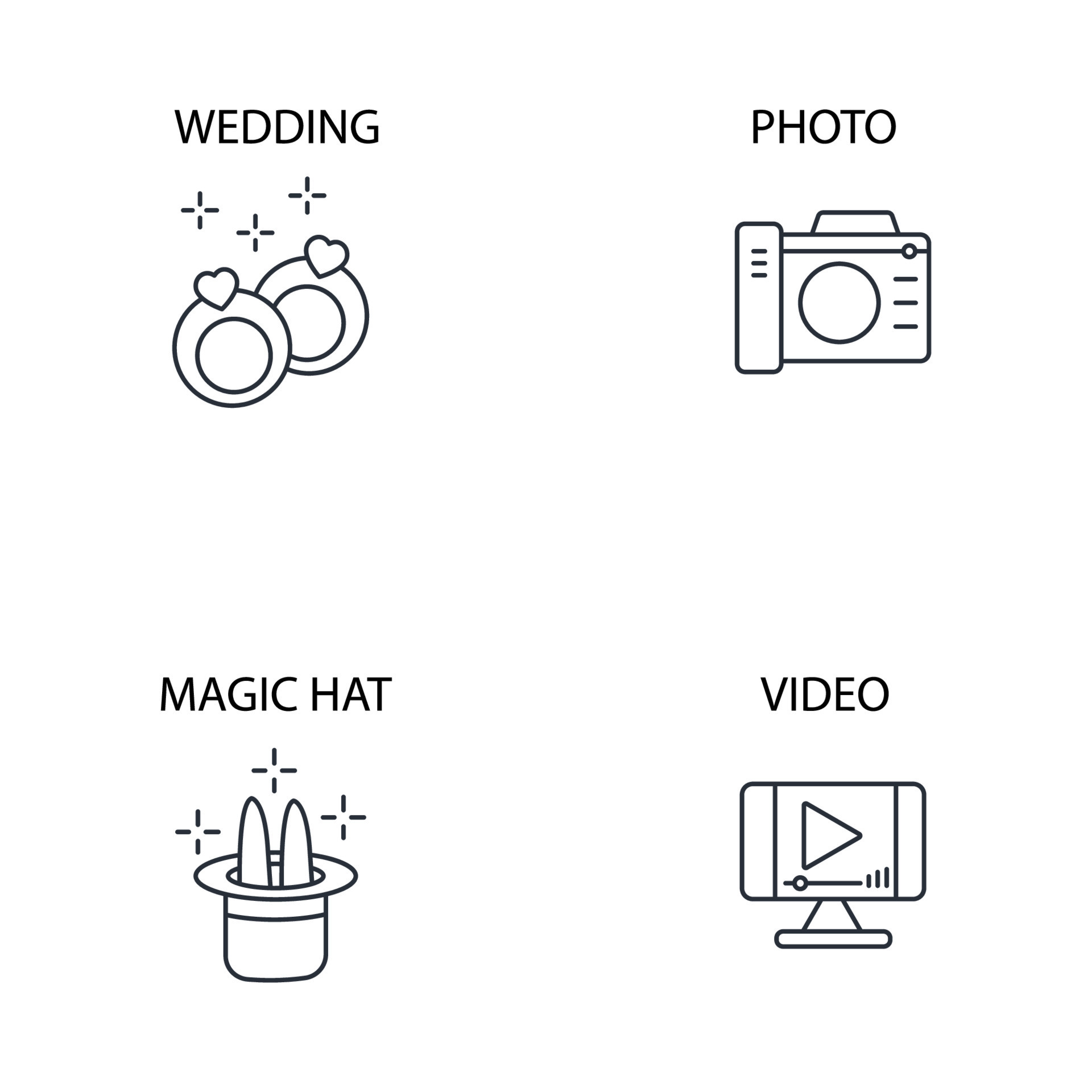Event Icons Set Event Pack Symbol Vector Elements For Infographic Web
